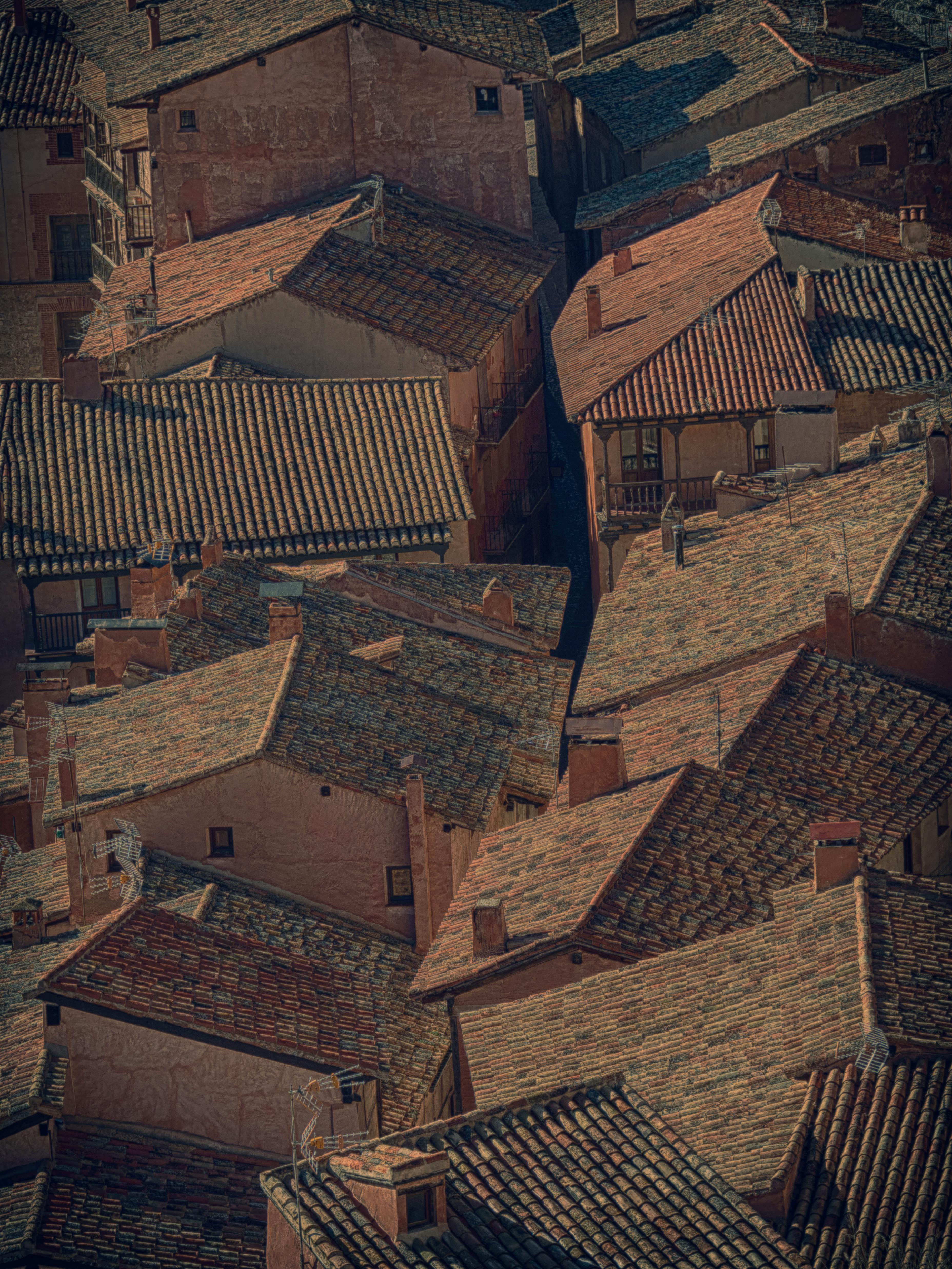 Houses Rooftops in Birds Eye View · Free Stock Photo