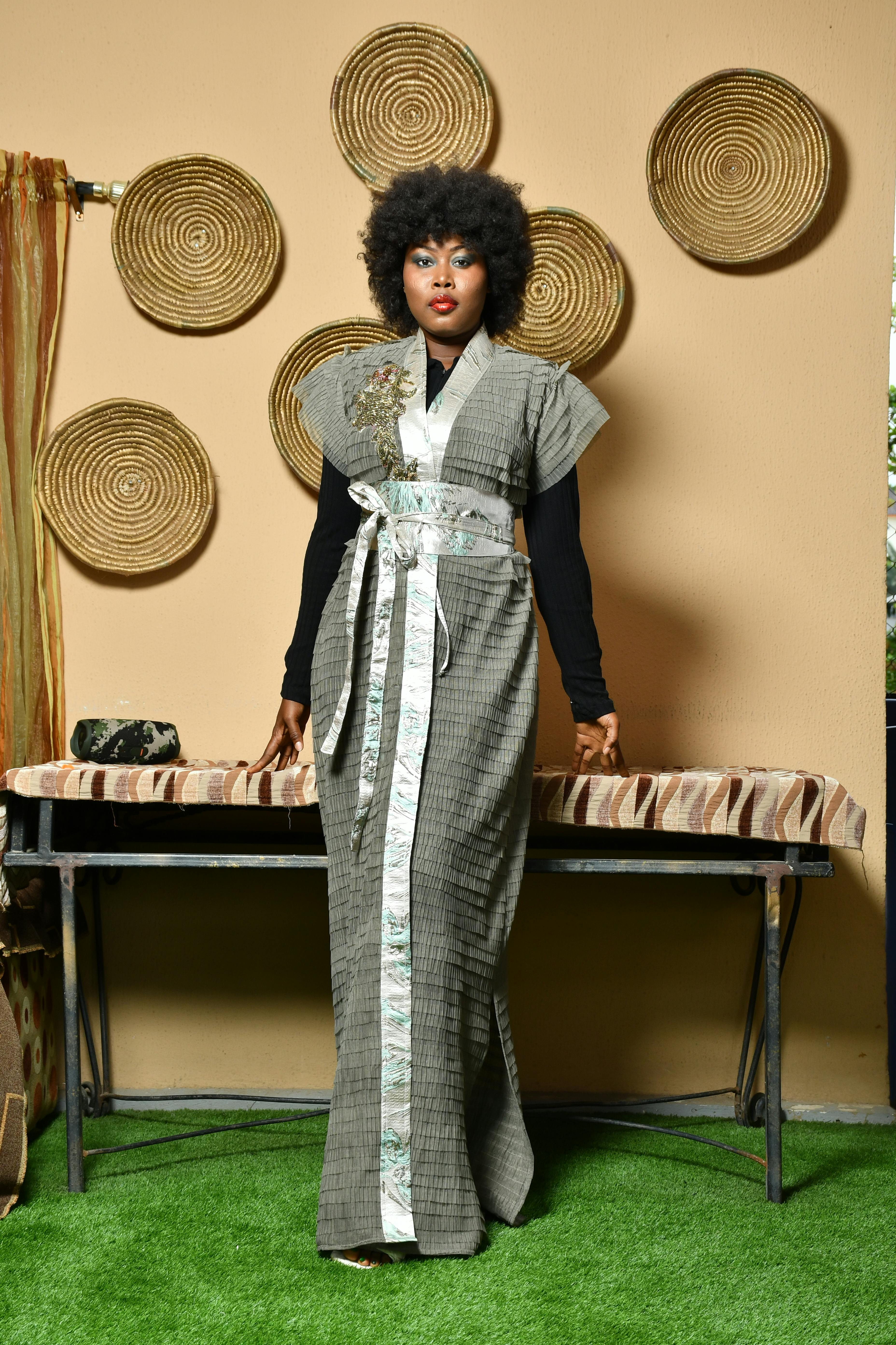 Woman Standing in Long Traditional Dress · Free Stock Photo