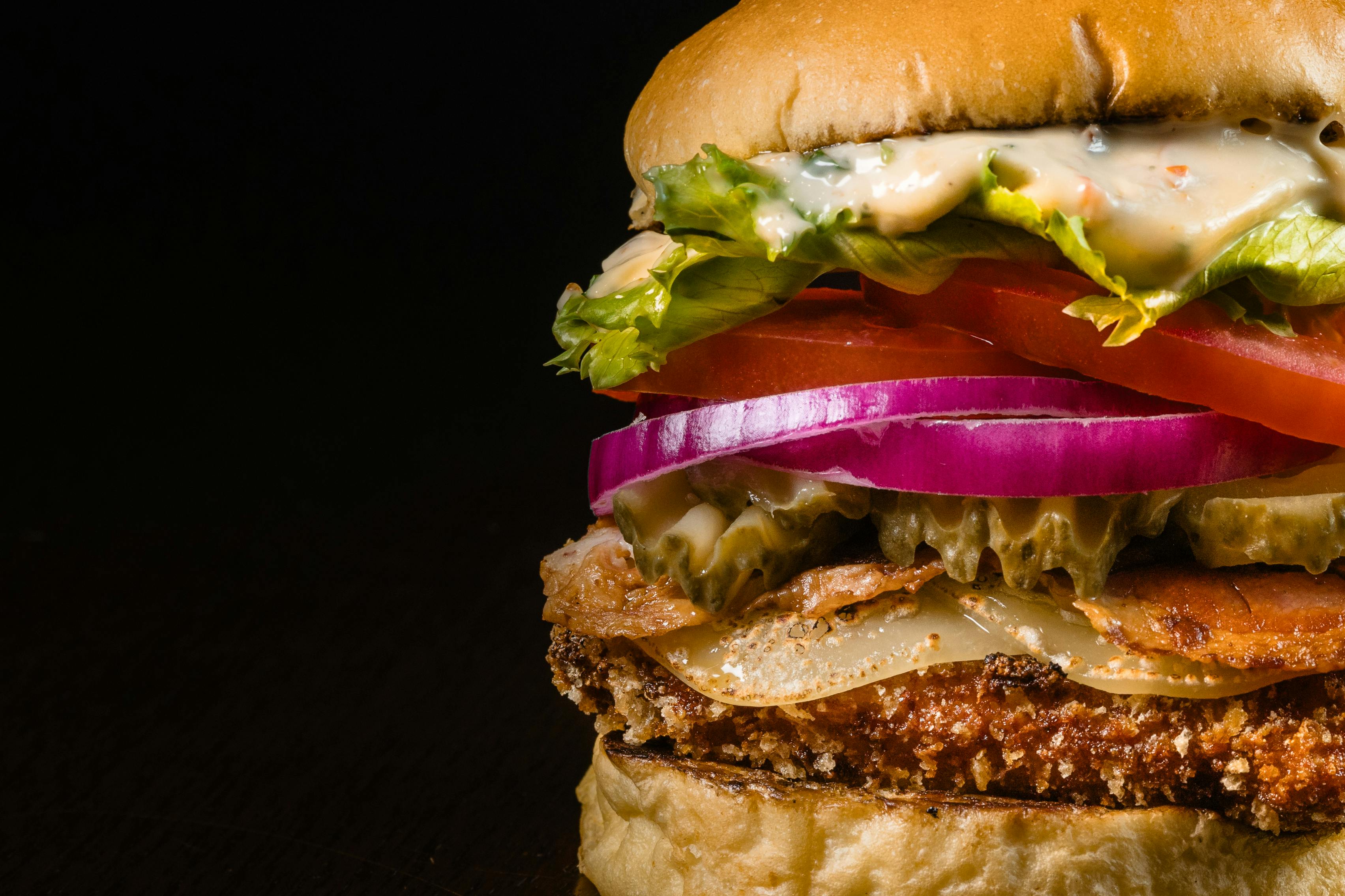 Close-up Photo of a Burger · Free Stock Photo