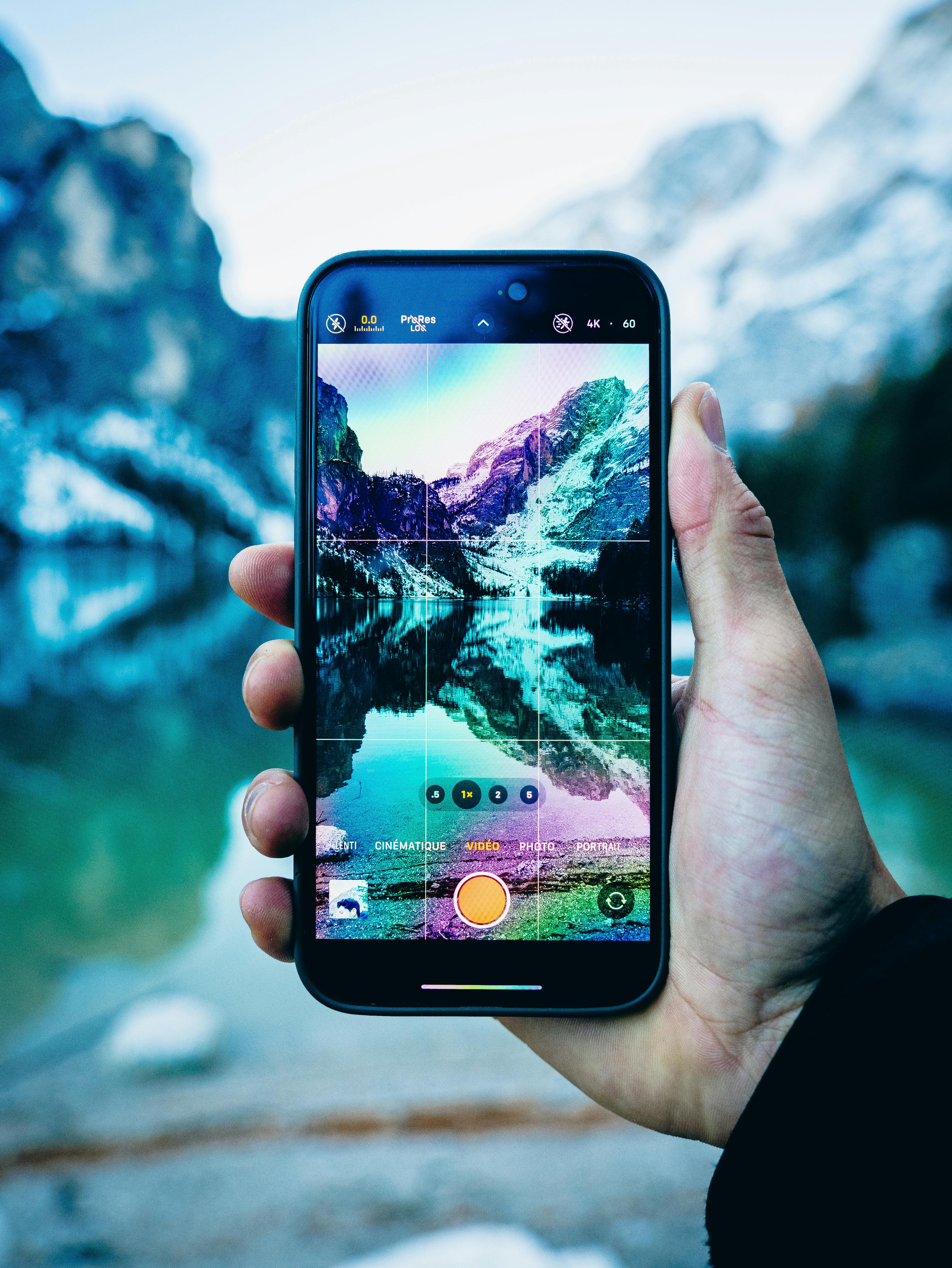 Image of River on Smartphone · Free Stock Photo