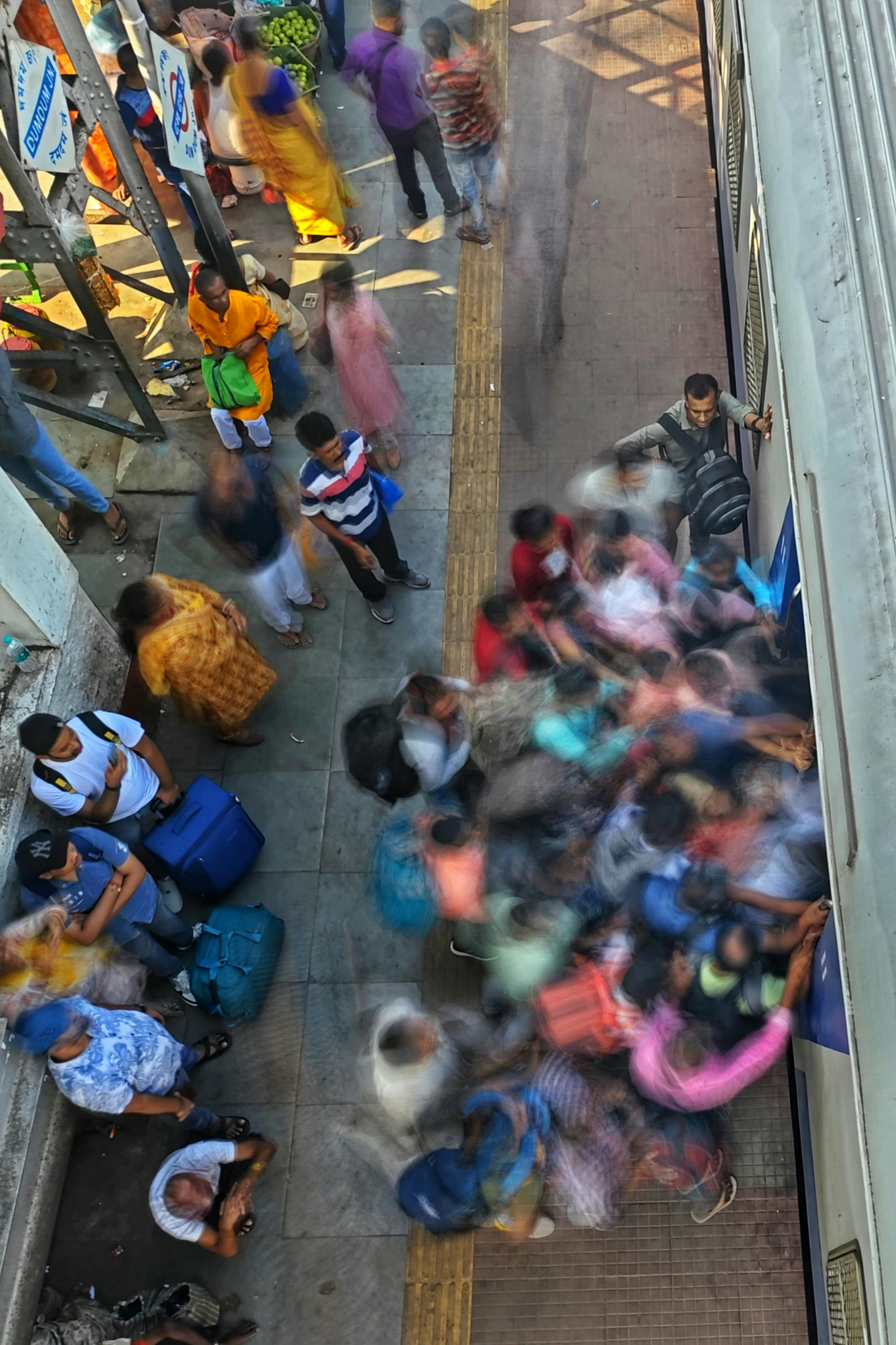 People Entering Train at Railway Station · Free Stock Photo