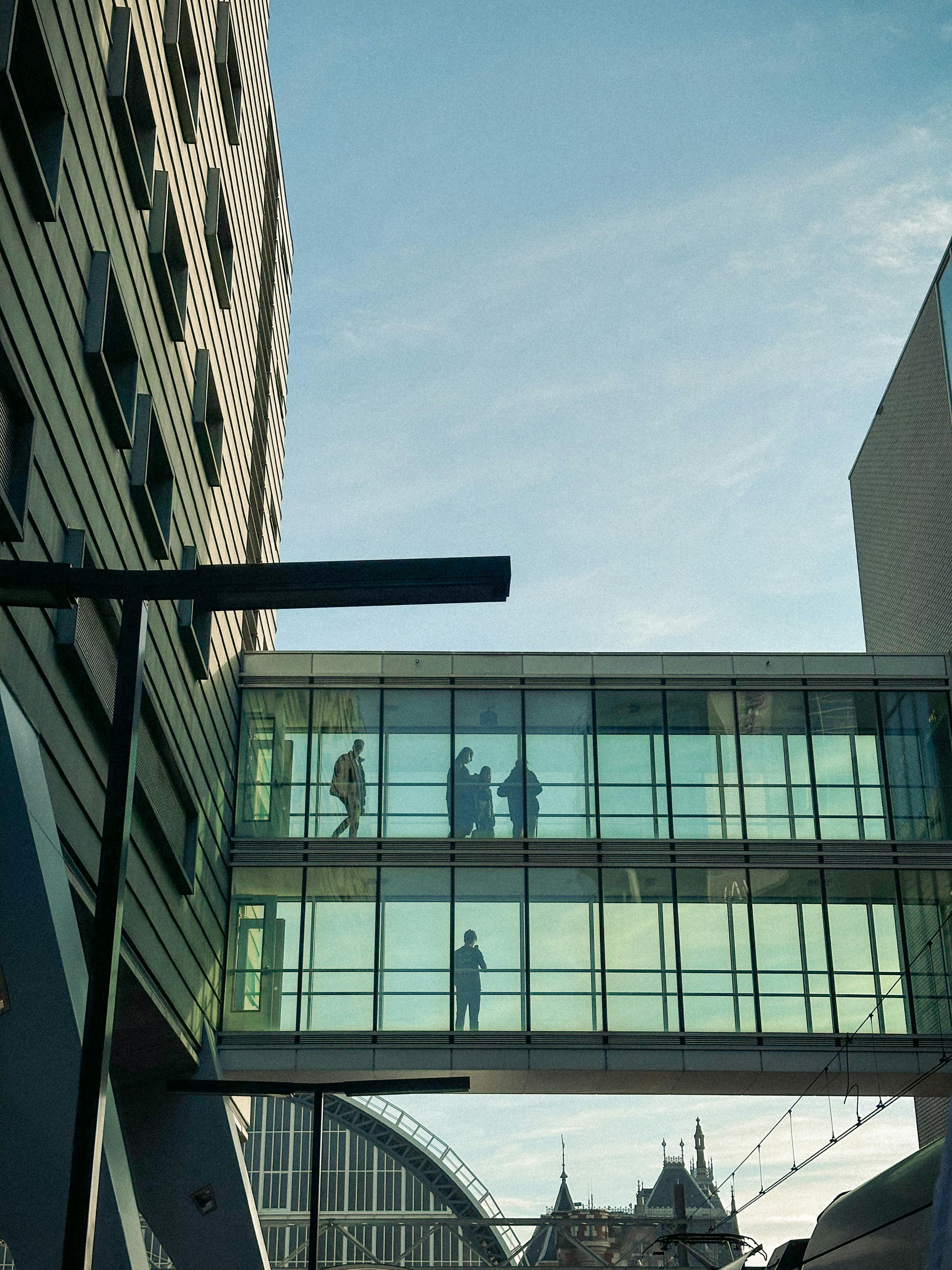 A Bridge Between Two Buildings · Free Stock Photo A Bridge Between Two Buildings · Free Stock Photo