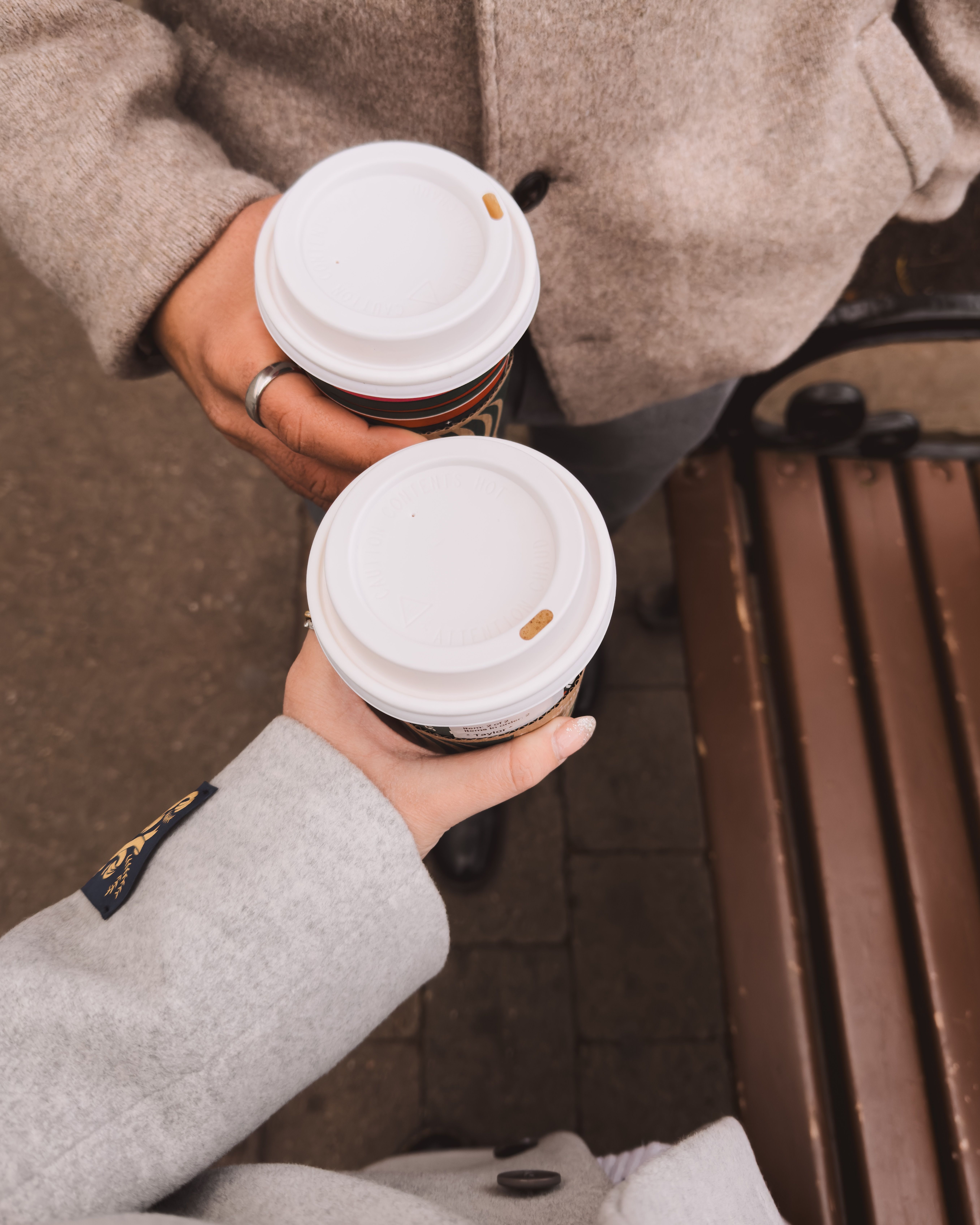 Couple Hands Holding Cups · Free Stock Photo