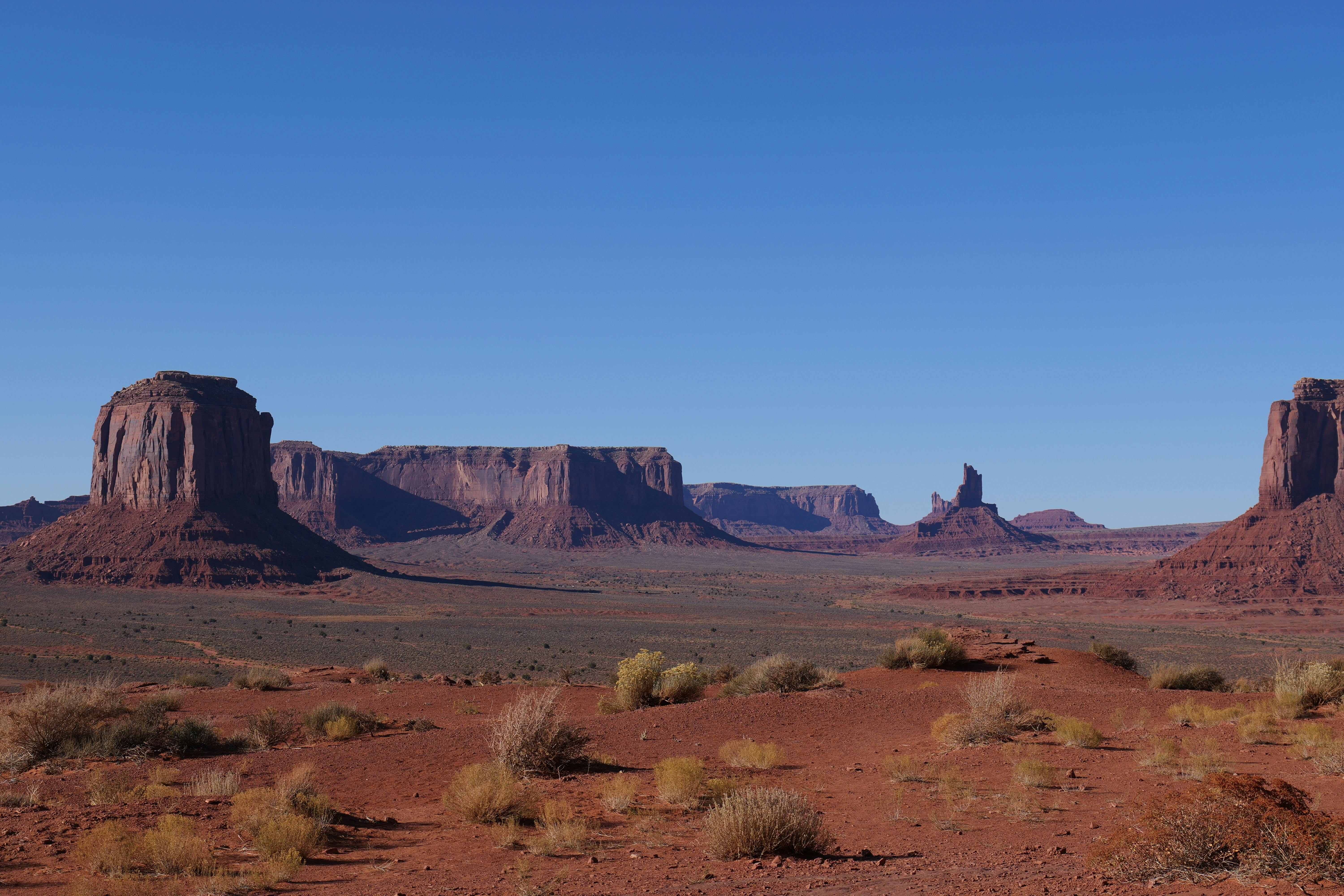 Landscape of the Monument Valley, Navajo Tribal Park, Arizona and Utah ...