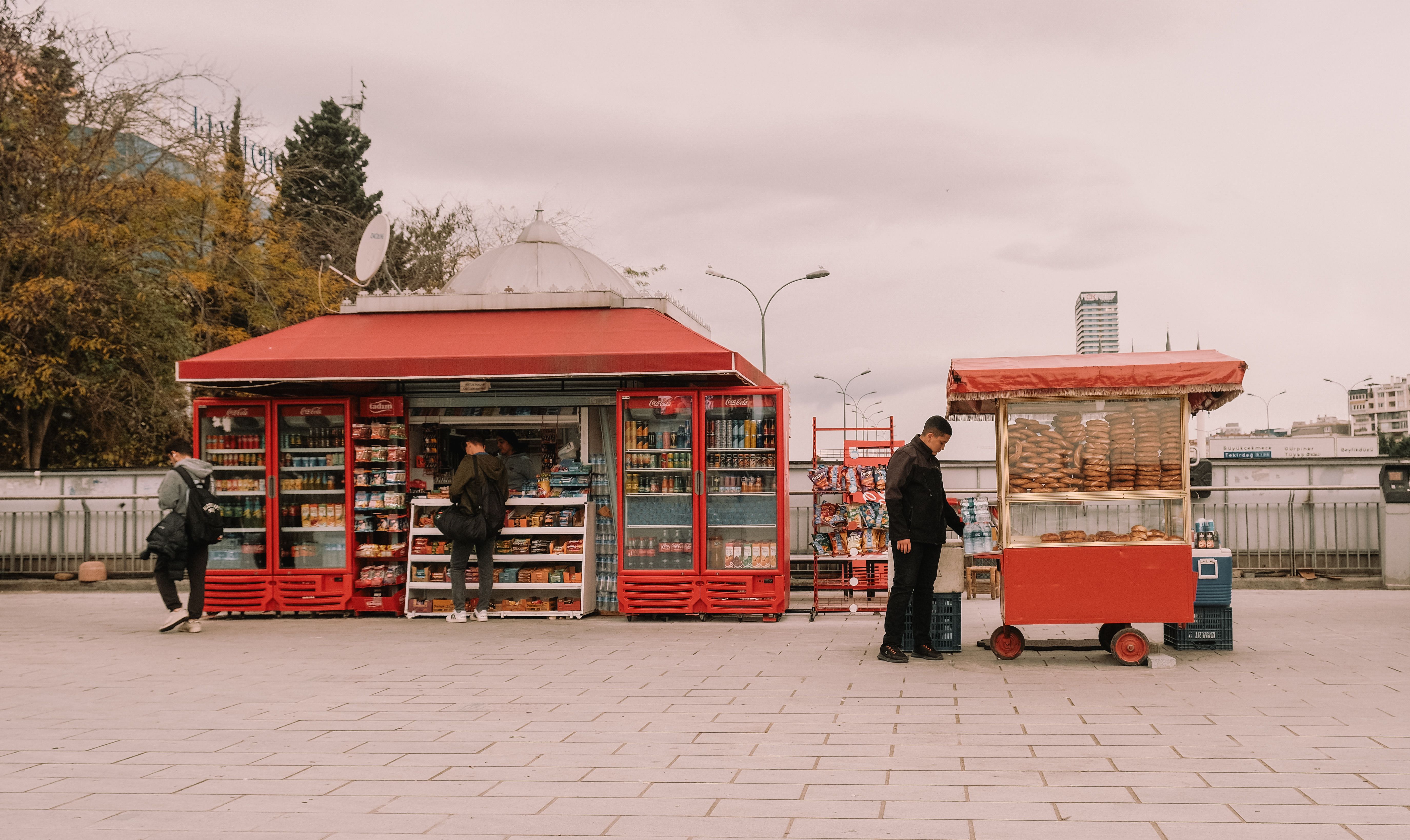 People near Street Food Stalls · Free Stock Photo