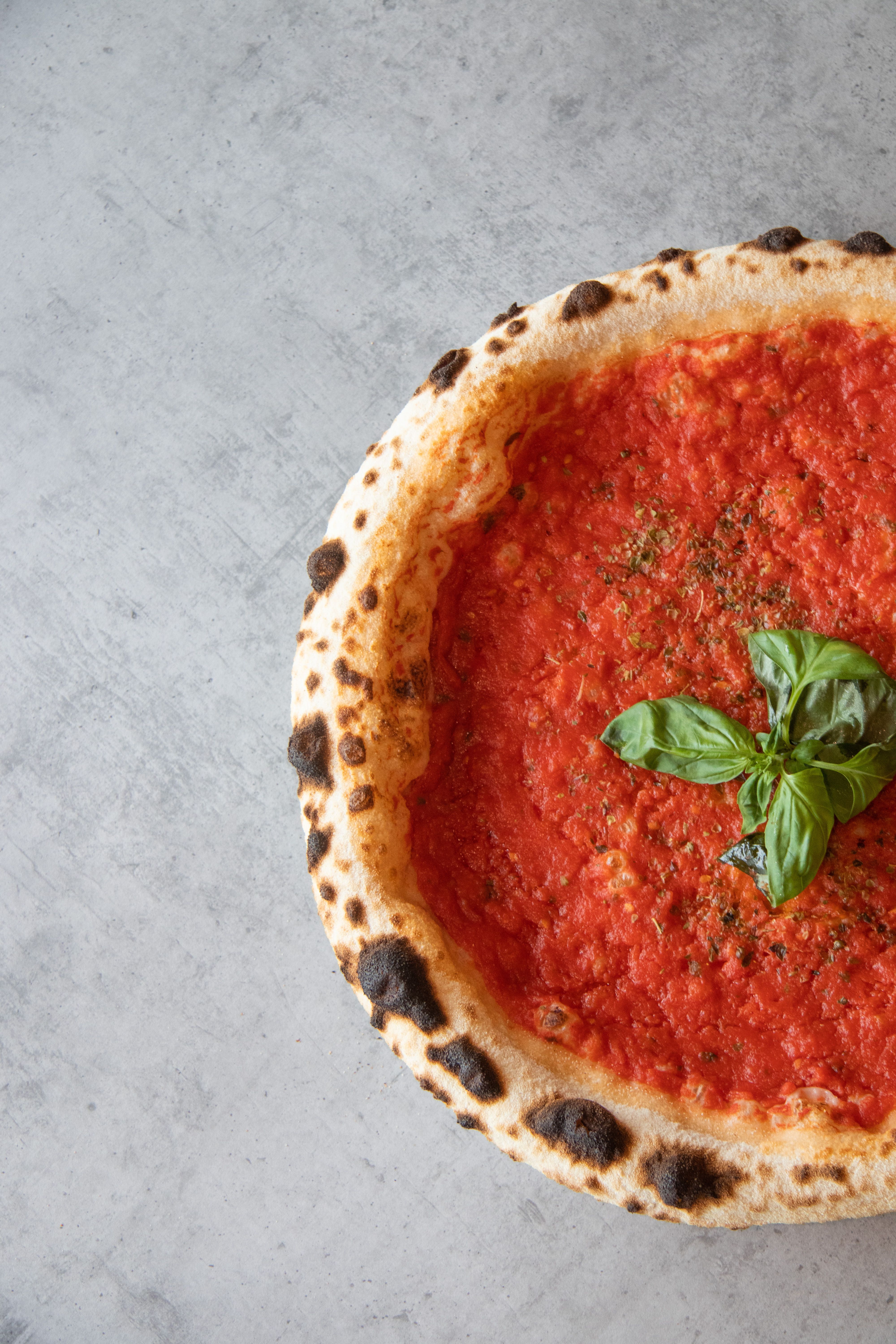 Leaves on Pizza · Free Stock Photo