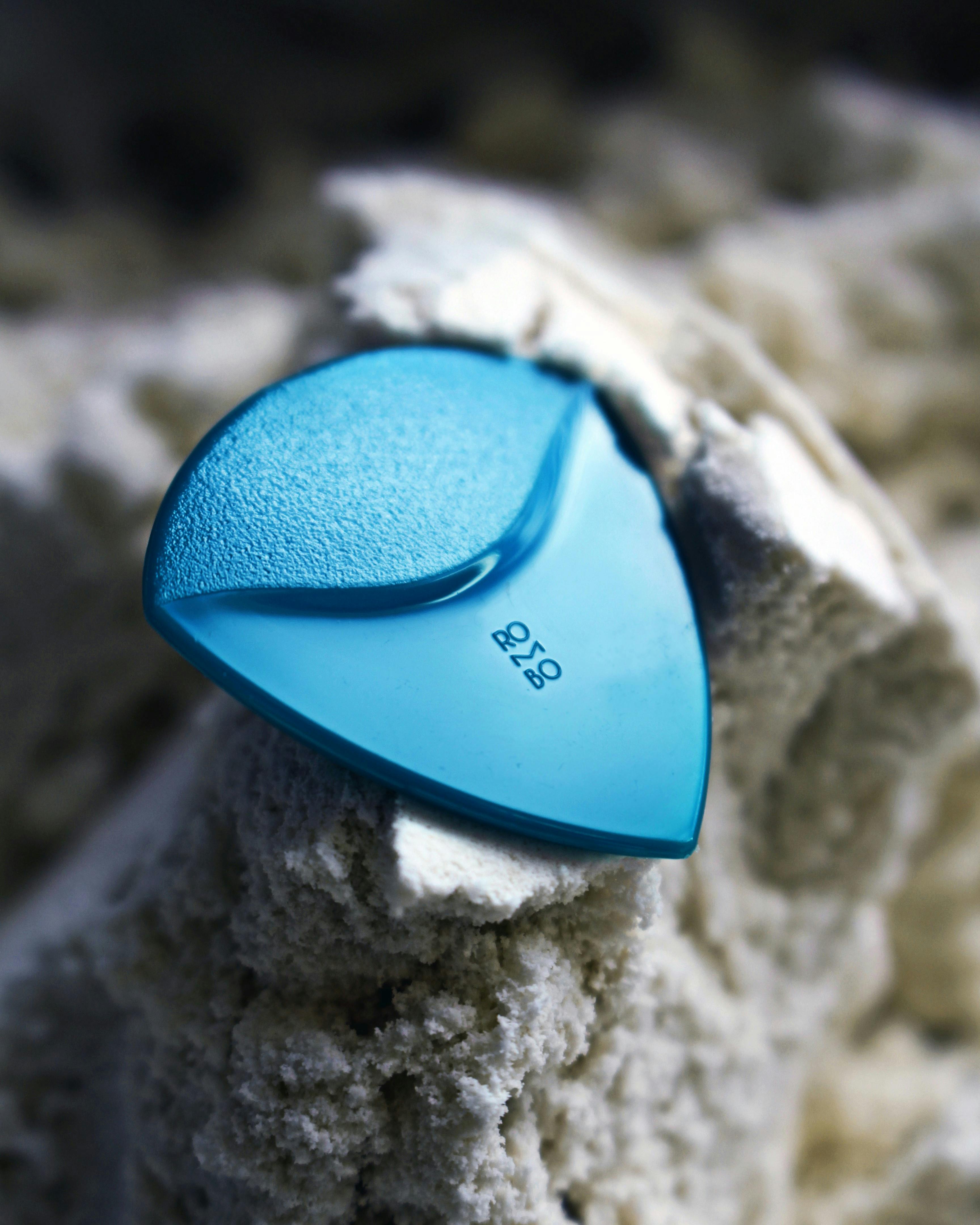 Close up of Blue Guitar Pick · Free Stock Photo