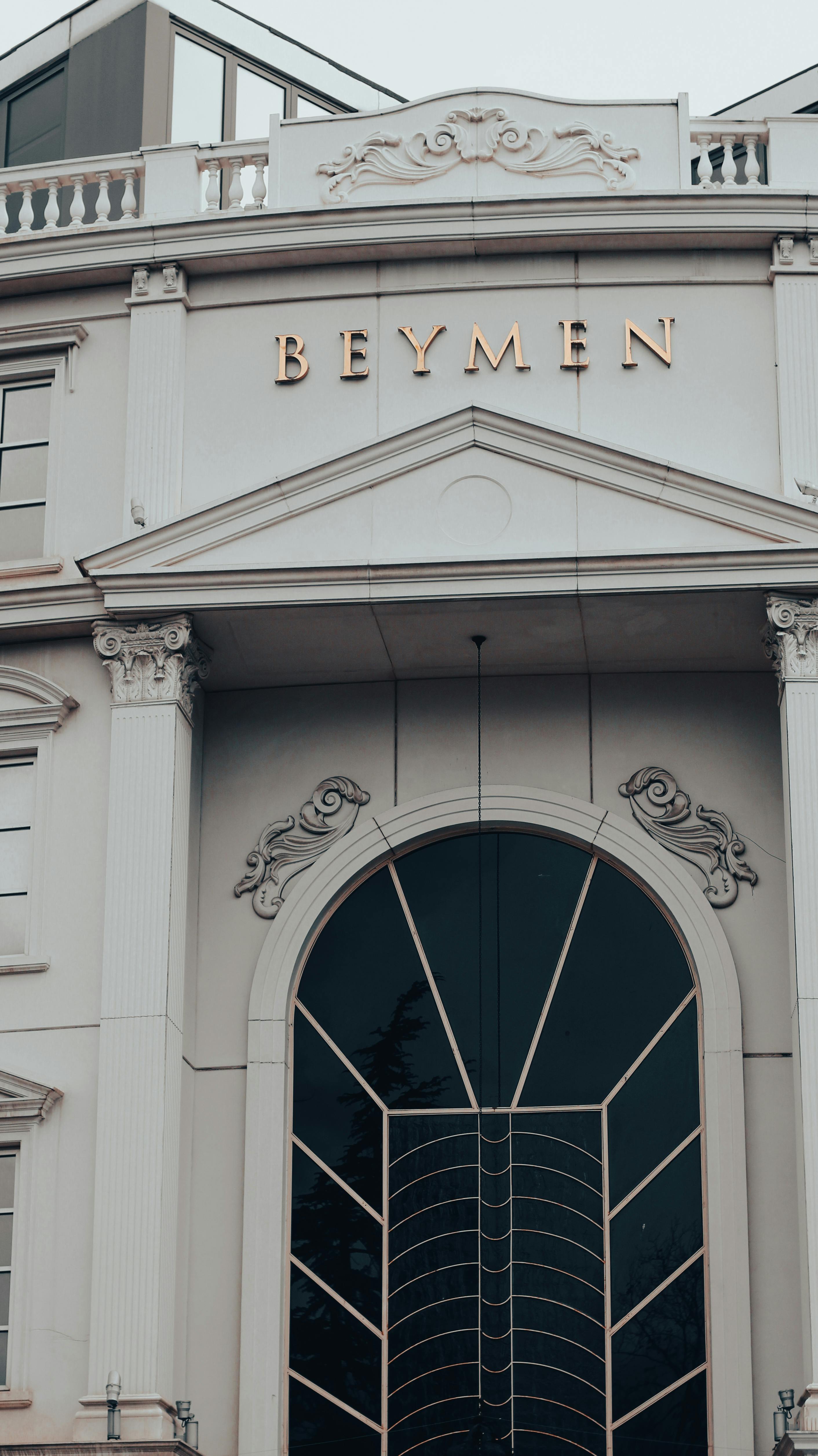 Golden Logo Above the Entrance to Beymen Clothing Store in Ankara ...