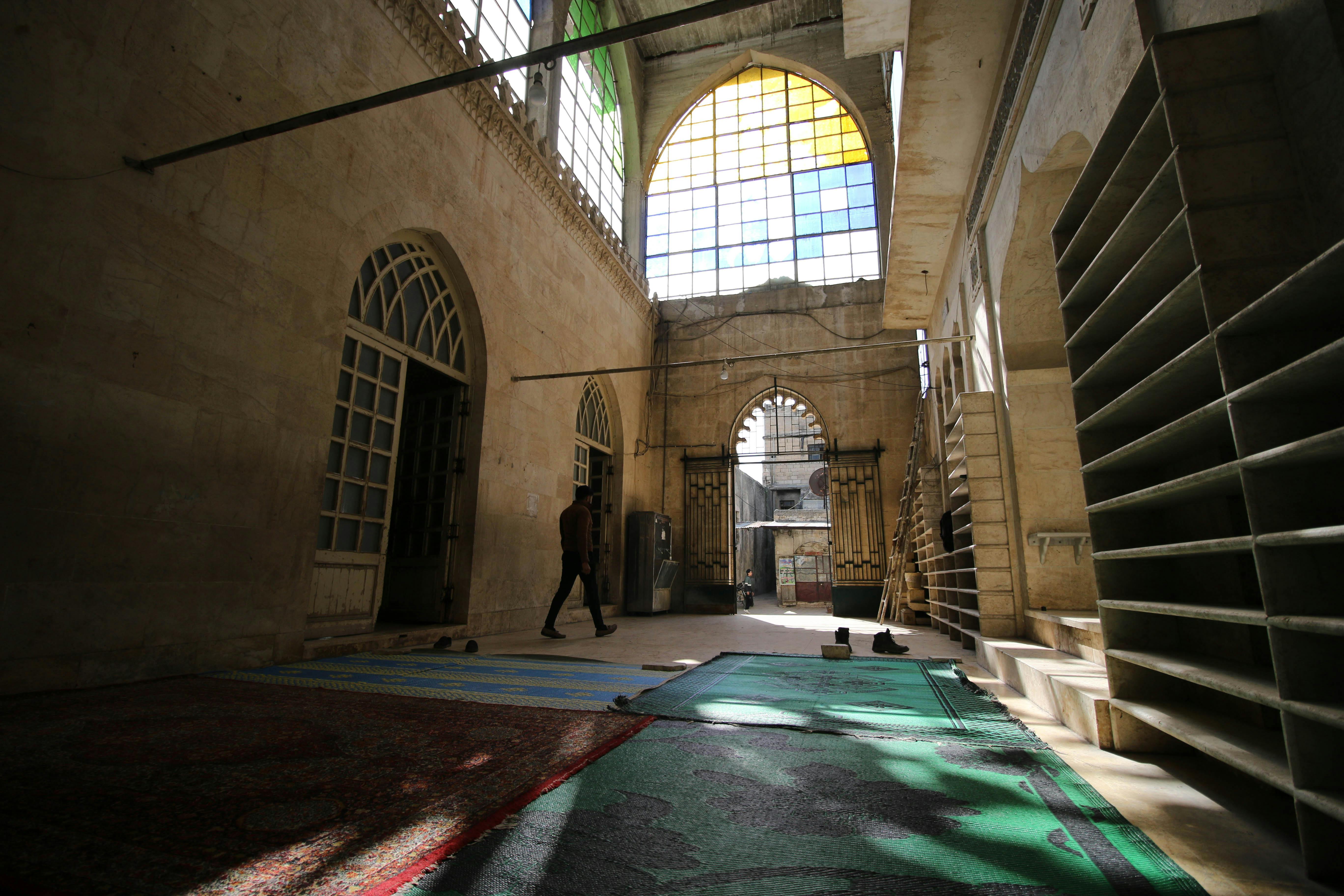 Historic Mosque Interior in Idlib, Syria · Free Stock Photo