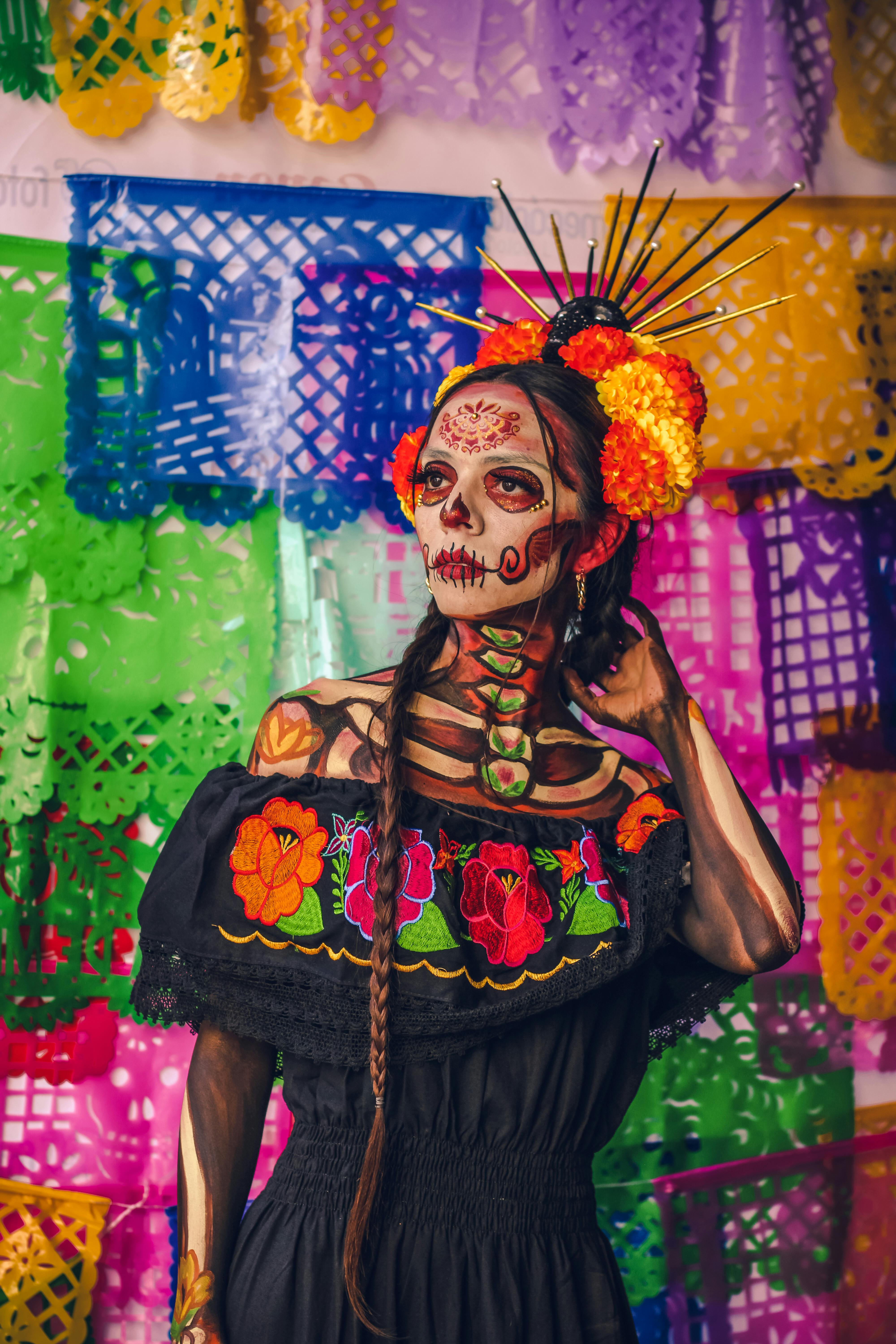 Catrina with Long Braid · Free Stock Photo