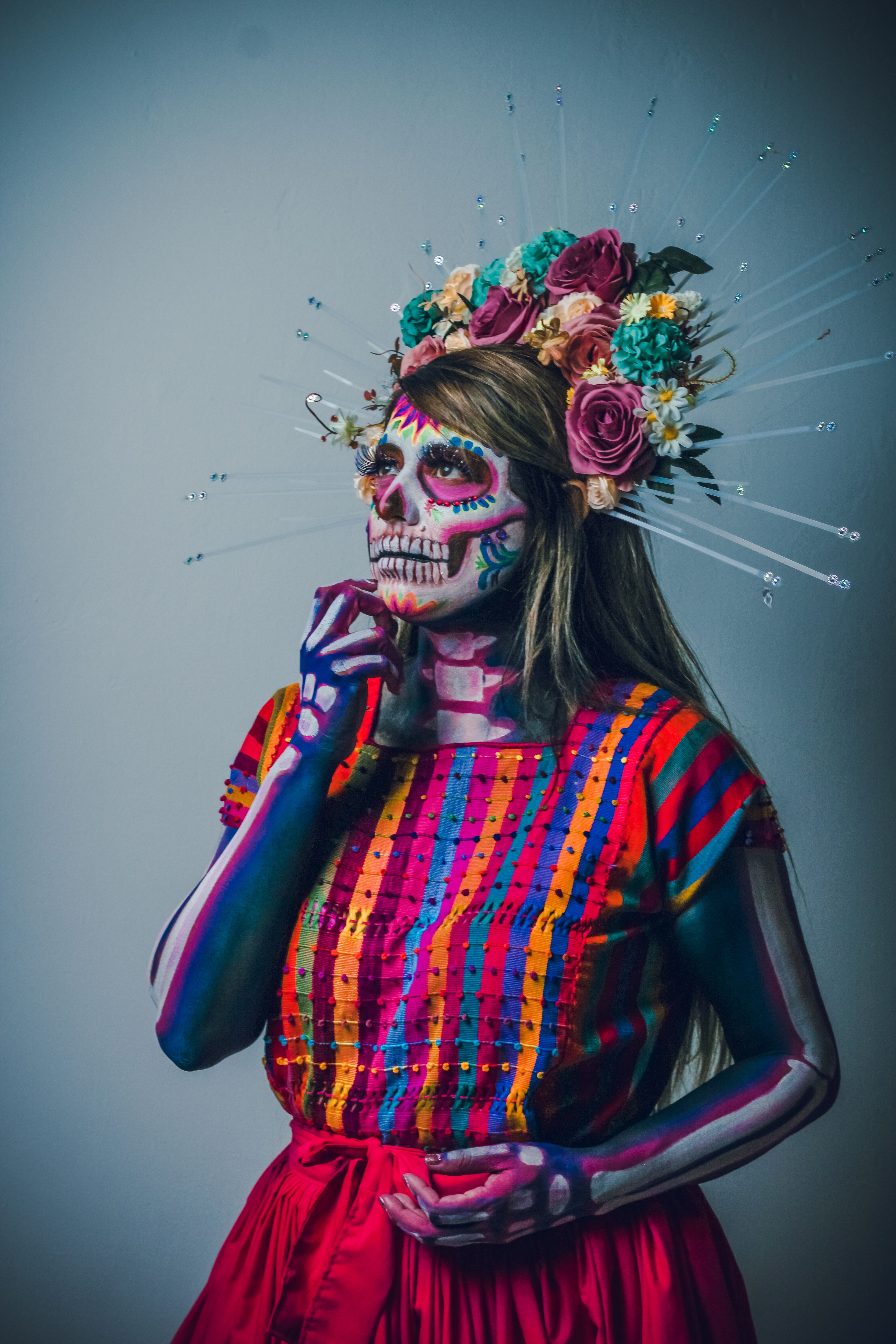 Portrait of a Young Woman Wearing a La Calavera Catrina Costume · Free ...