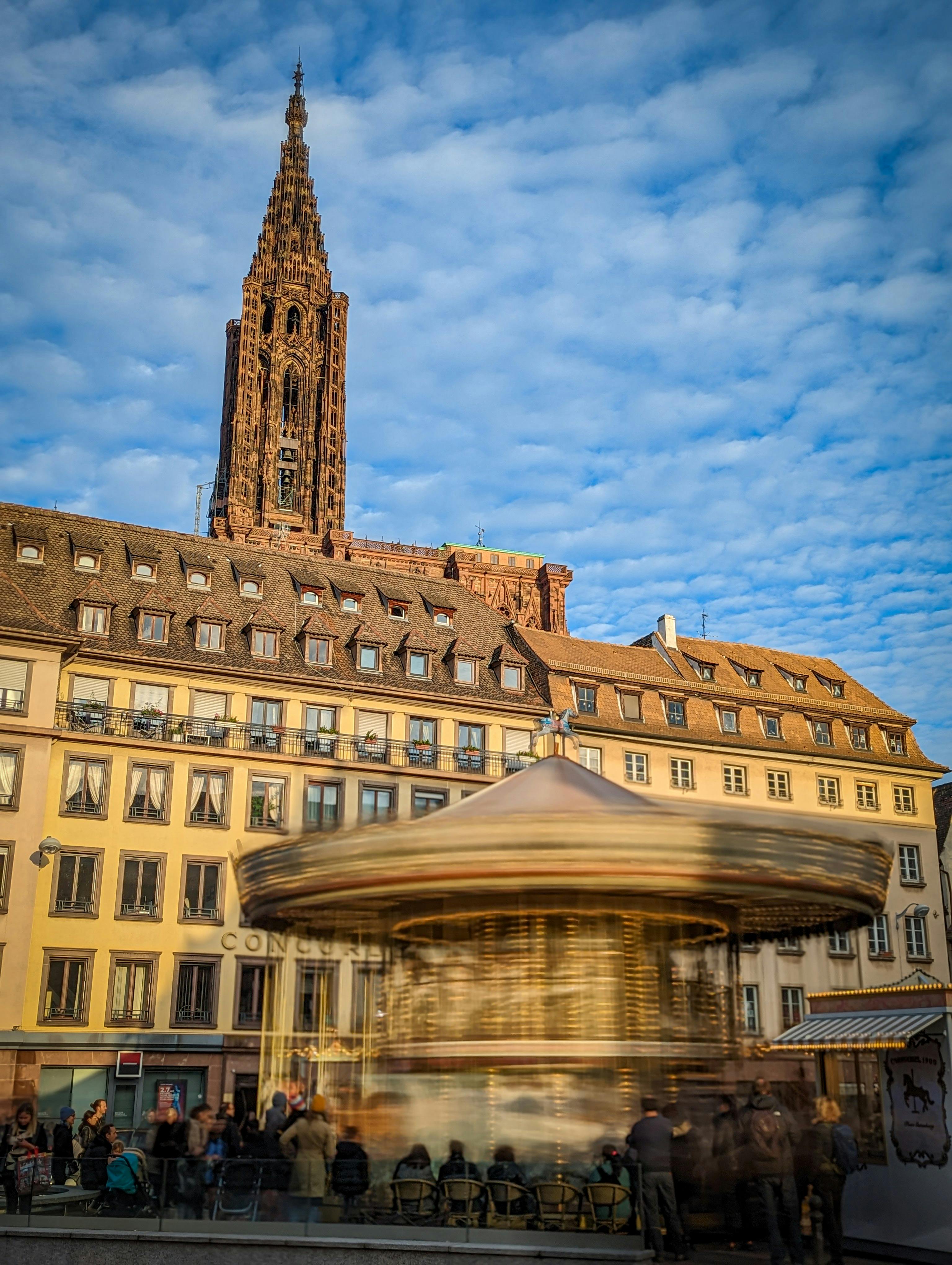 Notre Dame Cathedral Tower in Strasbourg · Free Stock Photo