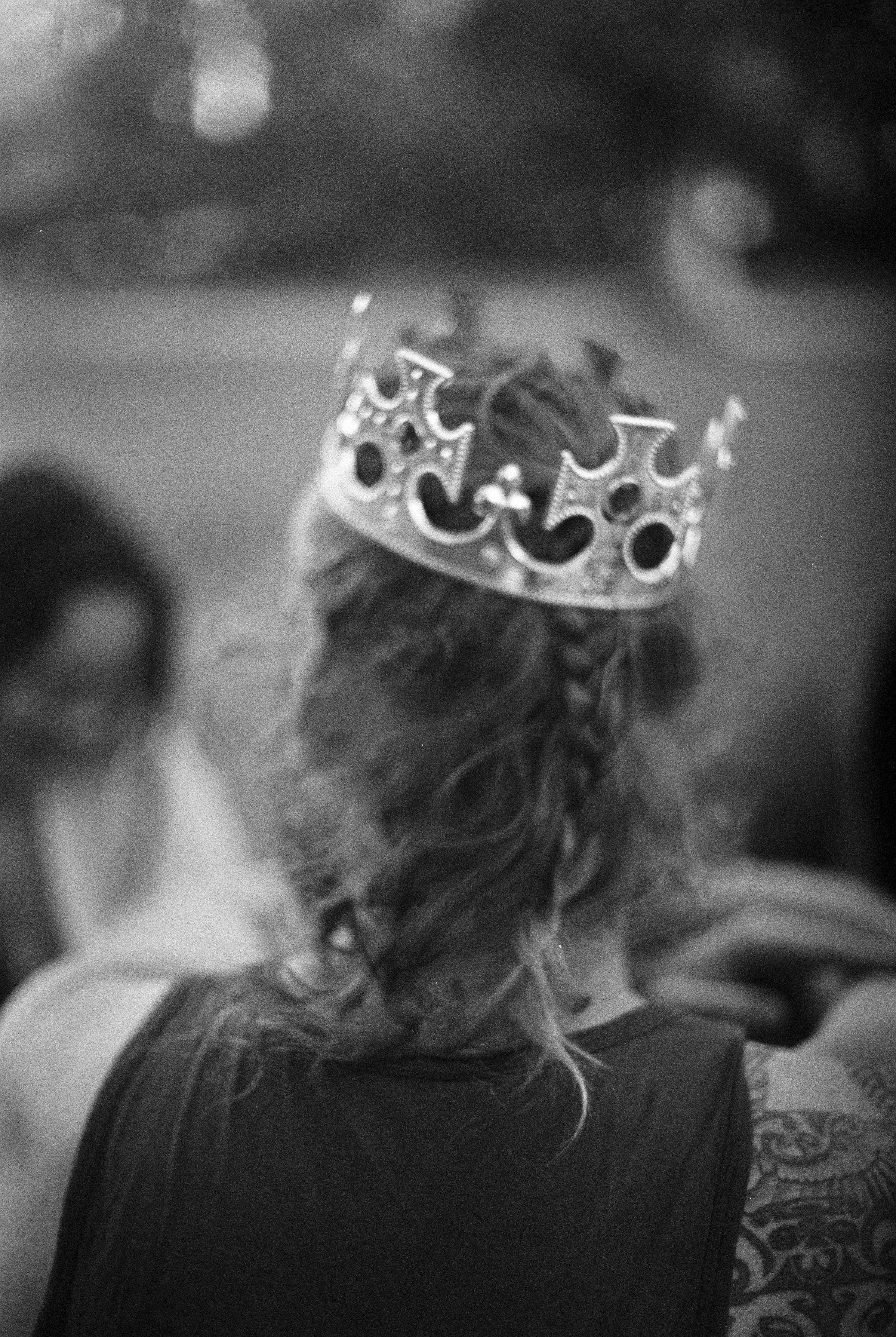 Back View of a Woman Wearing a Crown · Free Stock Photo