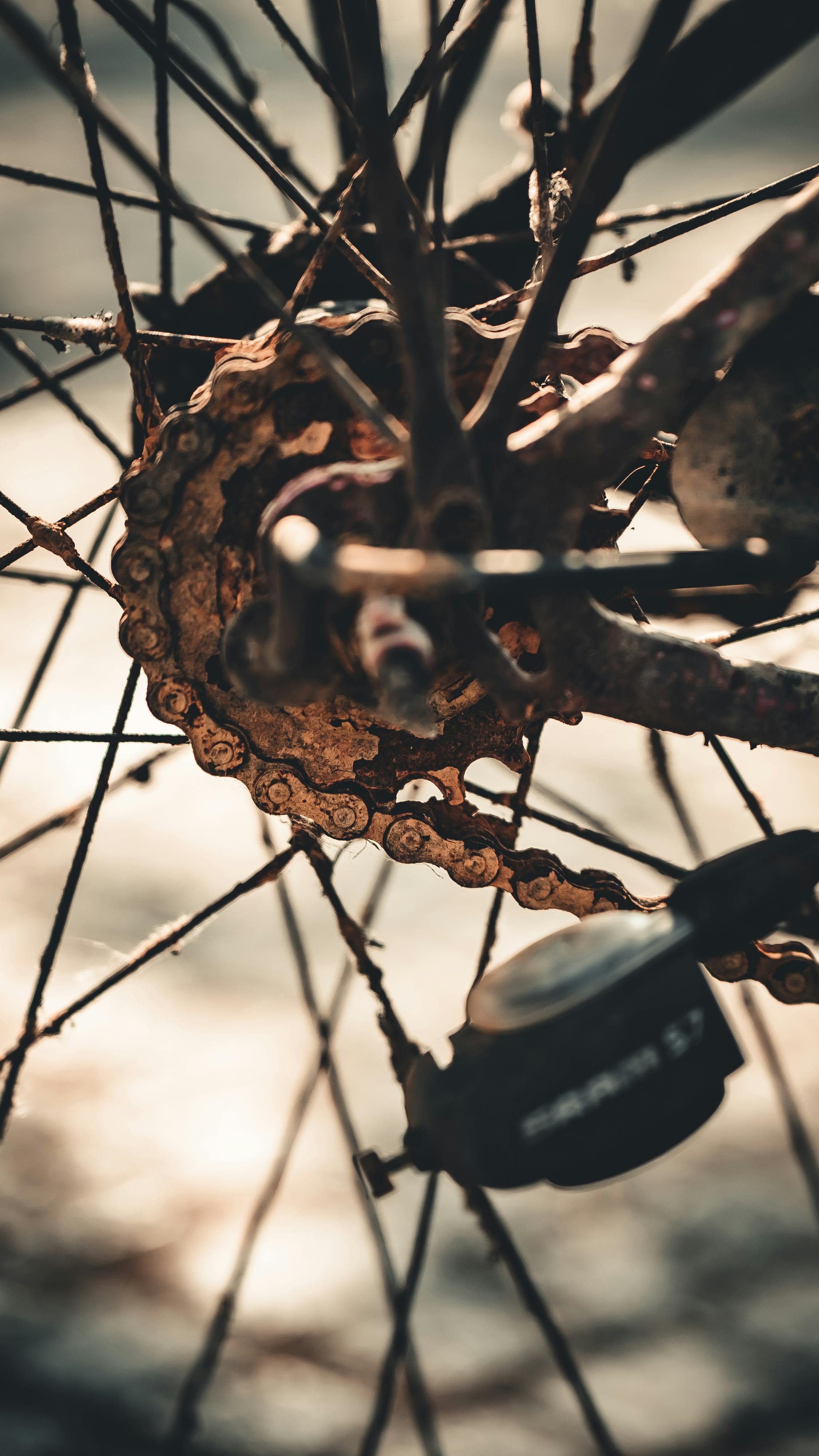 Close-up Photo of Rusted Bicycle Body Frame · Free Stock Photo