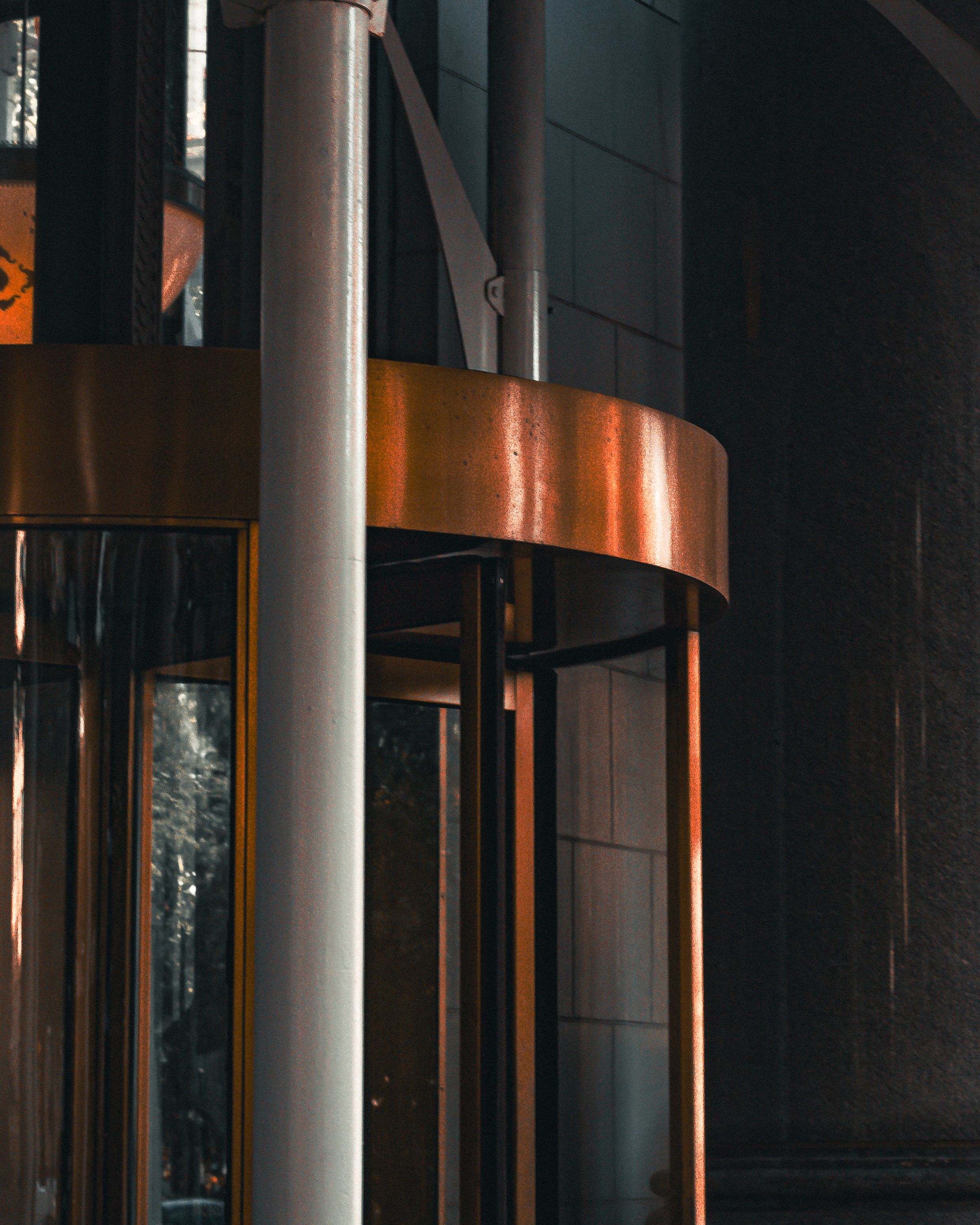 Entrance to a Modern Building with Revolving Door · Free Stock Photo