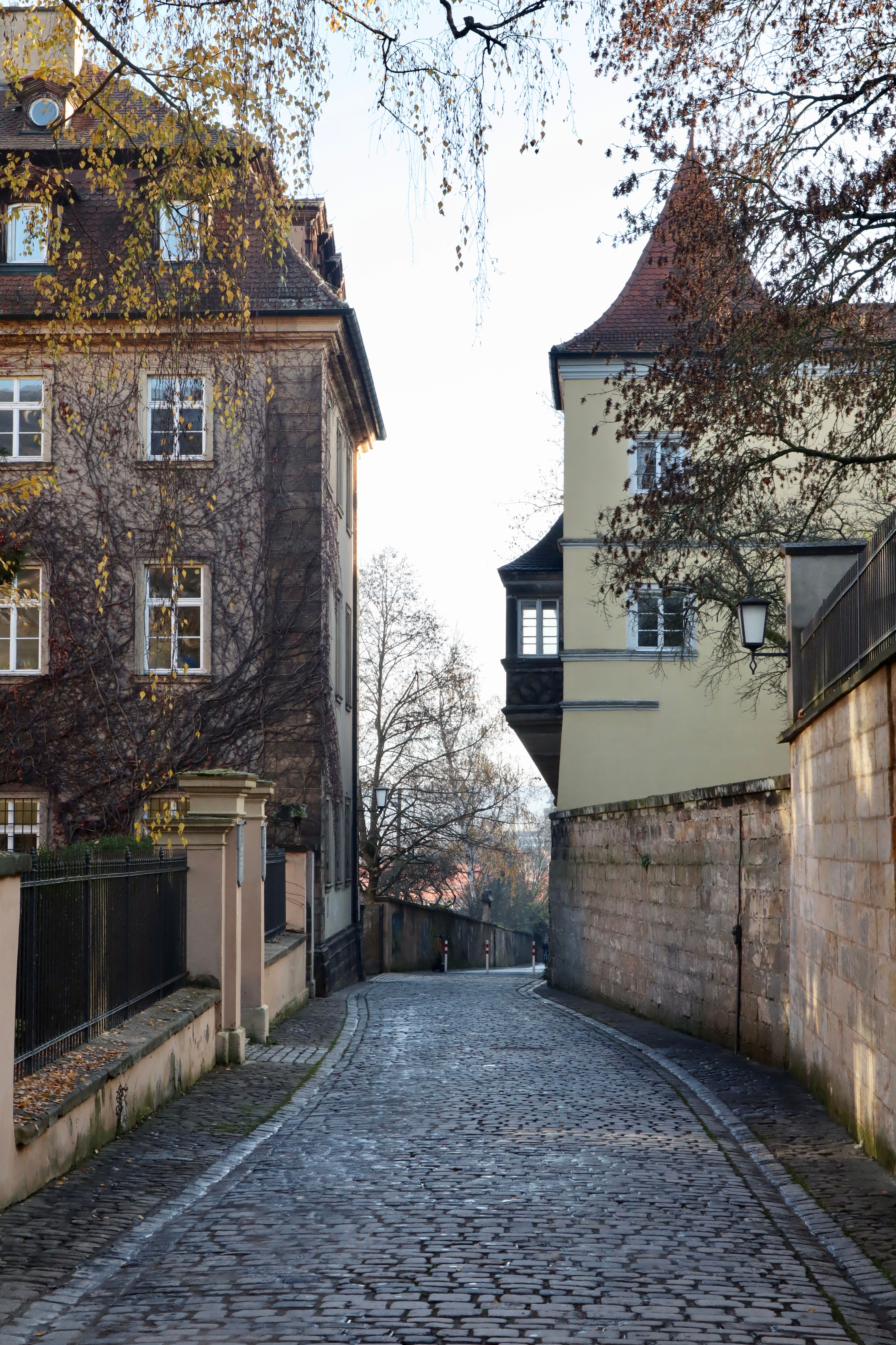 People Walking in Narrow Alley · Free Stock Photo