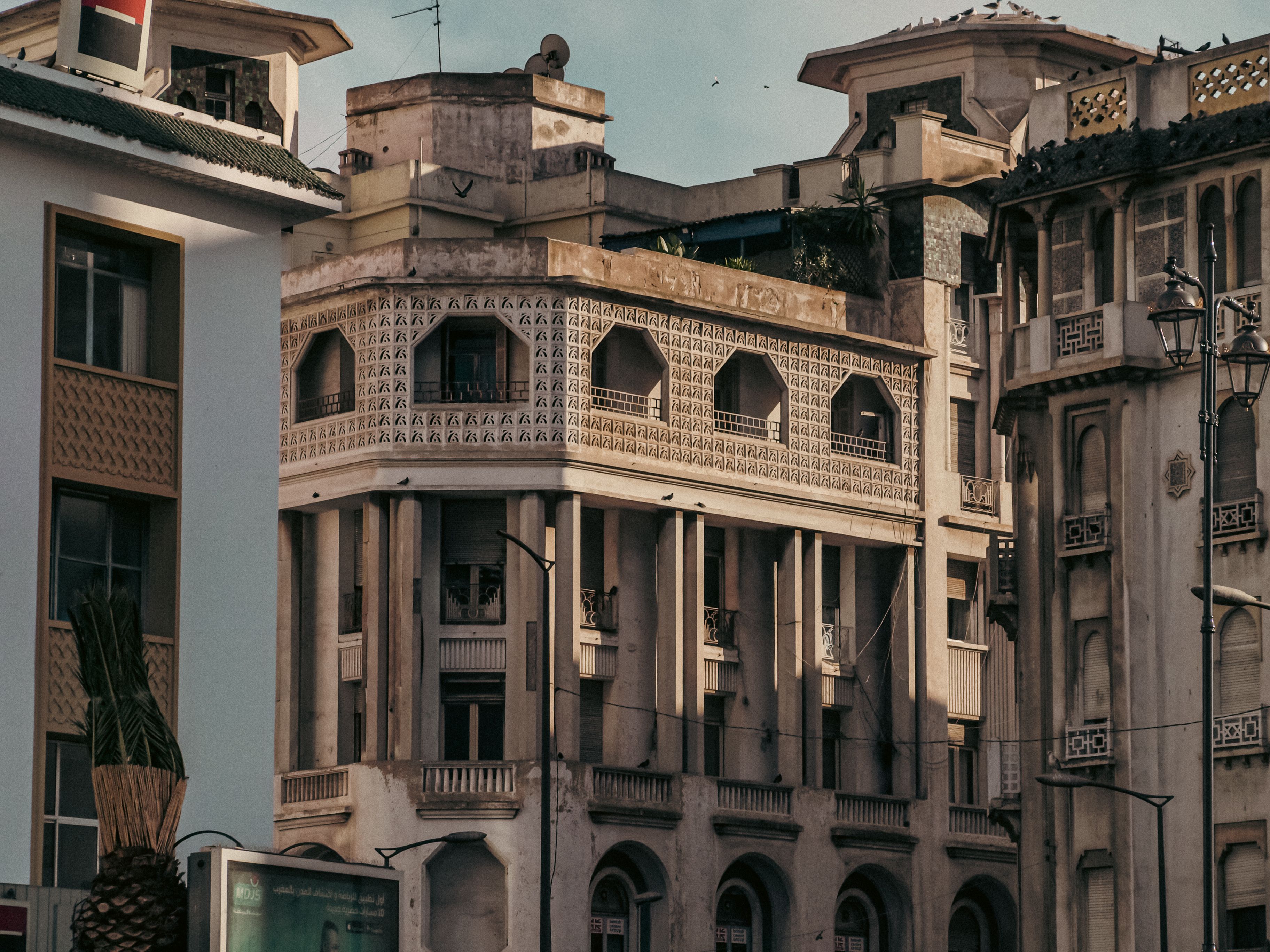 Vintage Building with Terrace · Free Stock Photo