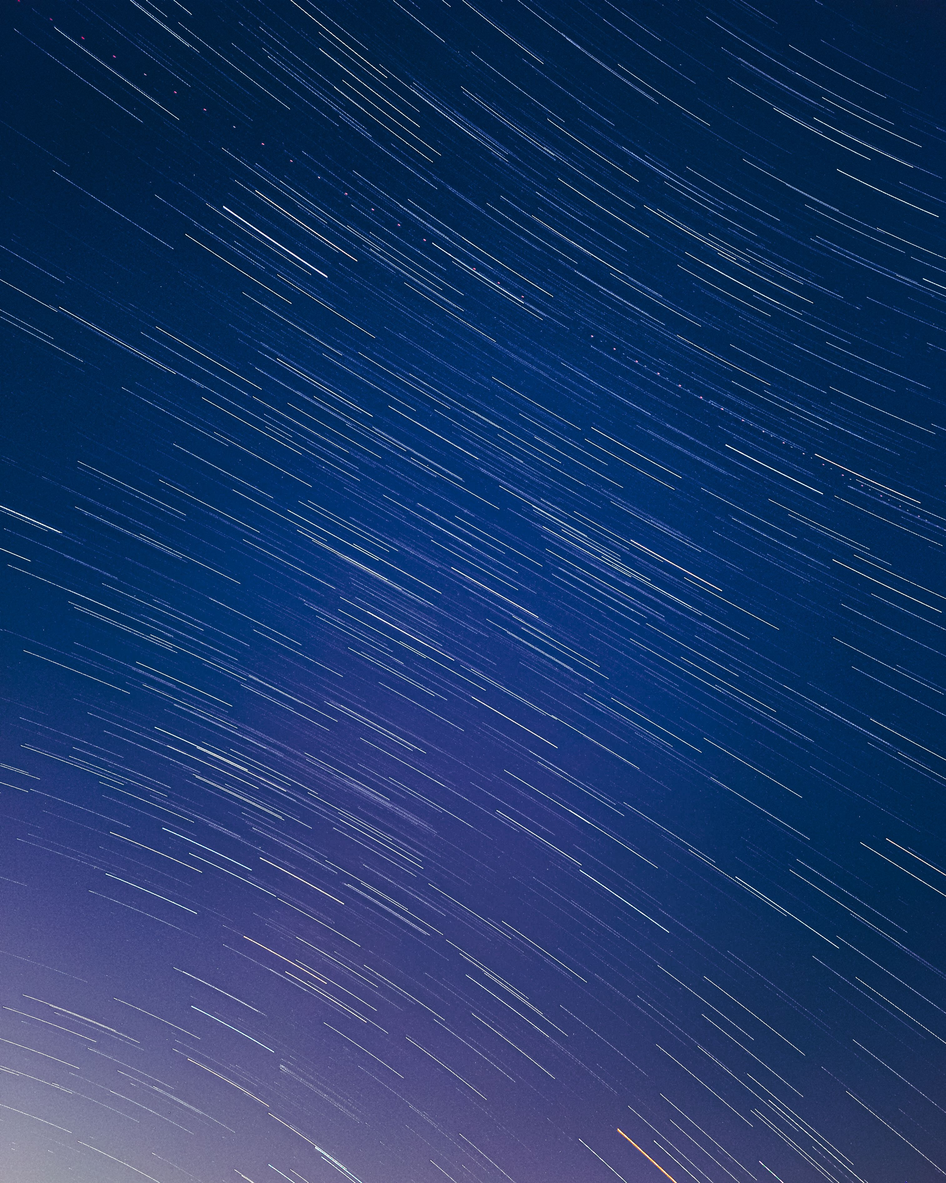Blurred Stars in Night Sky · Free Stock Photo