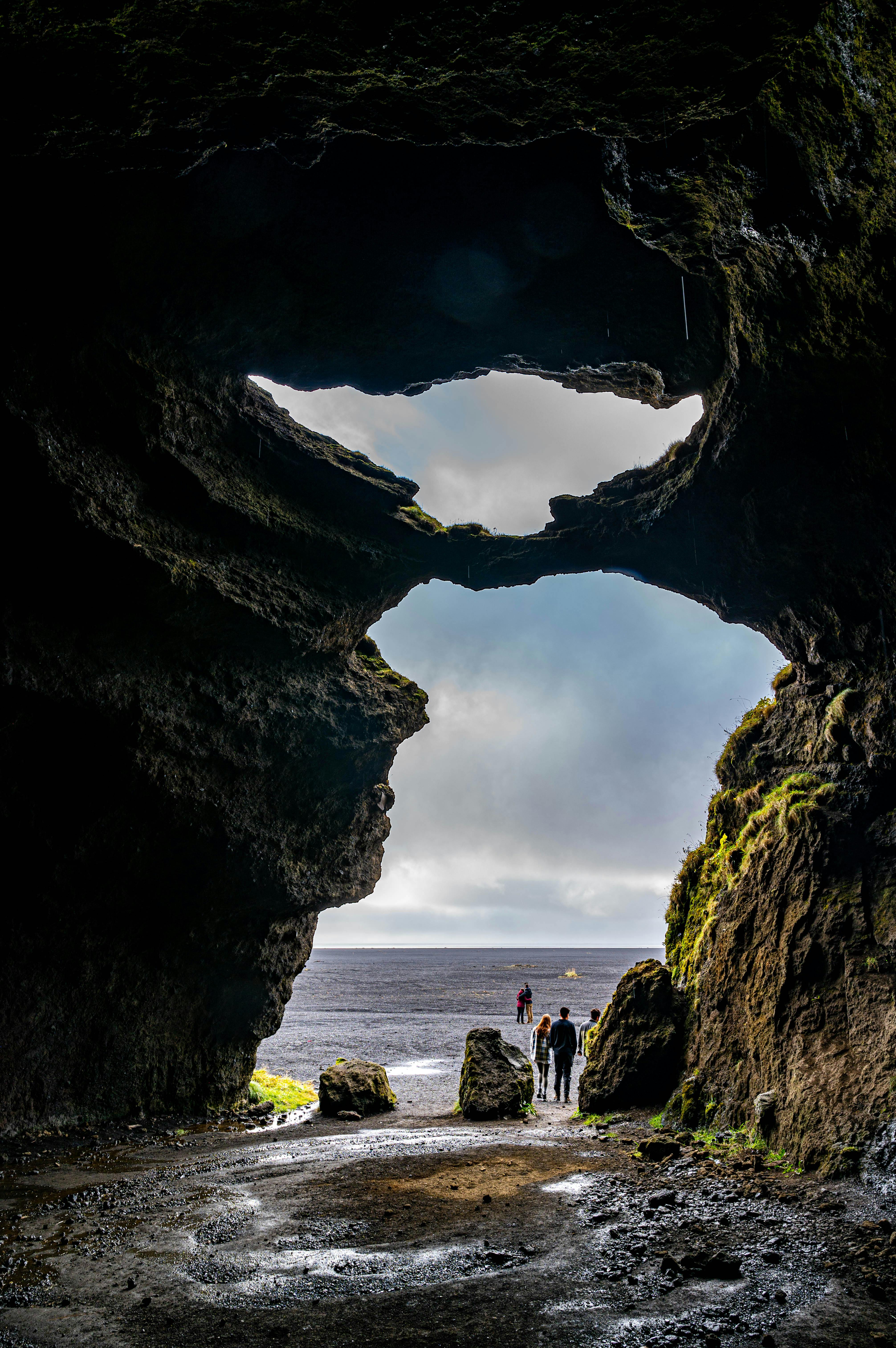 Interior of a Coastal Cave · Free Stock Photo