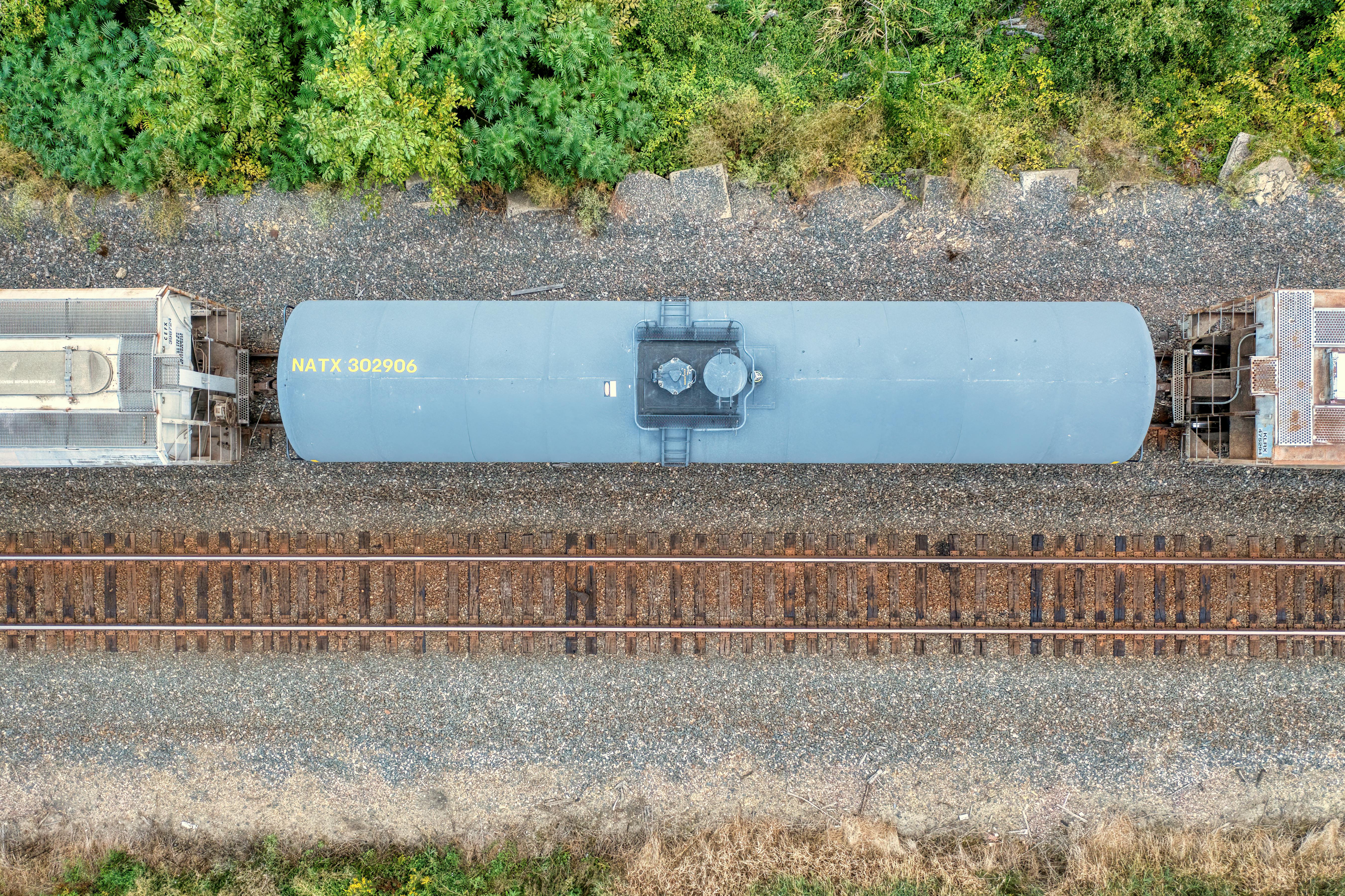 Cargo Train on Tracks · Free Stock Photo