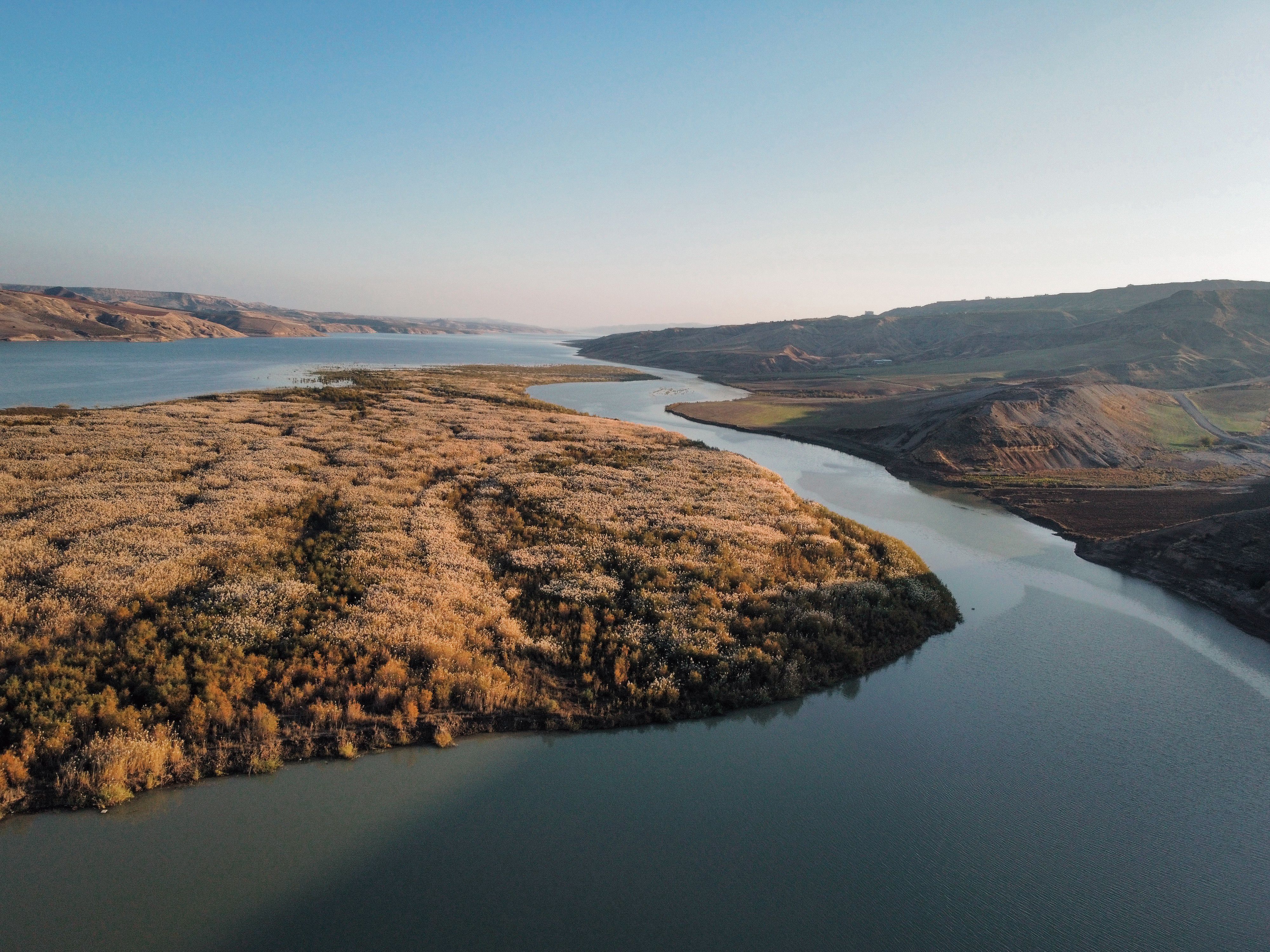Creek and Estuary in Birds Eye View · Free Stock Photo