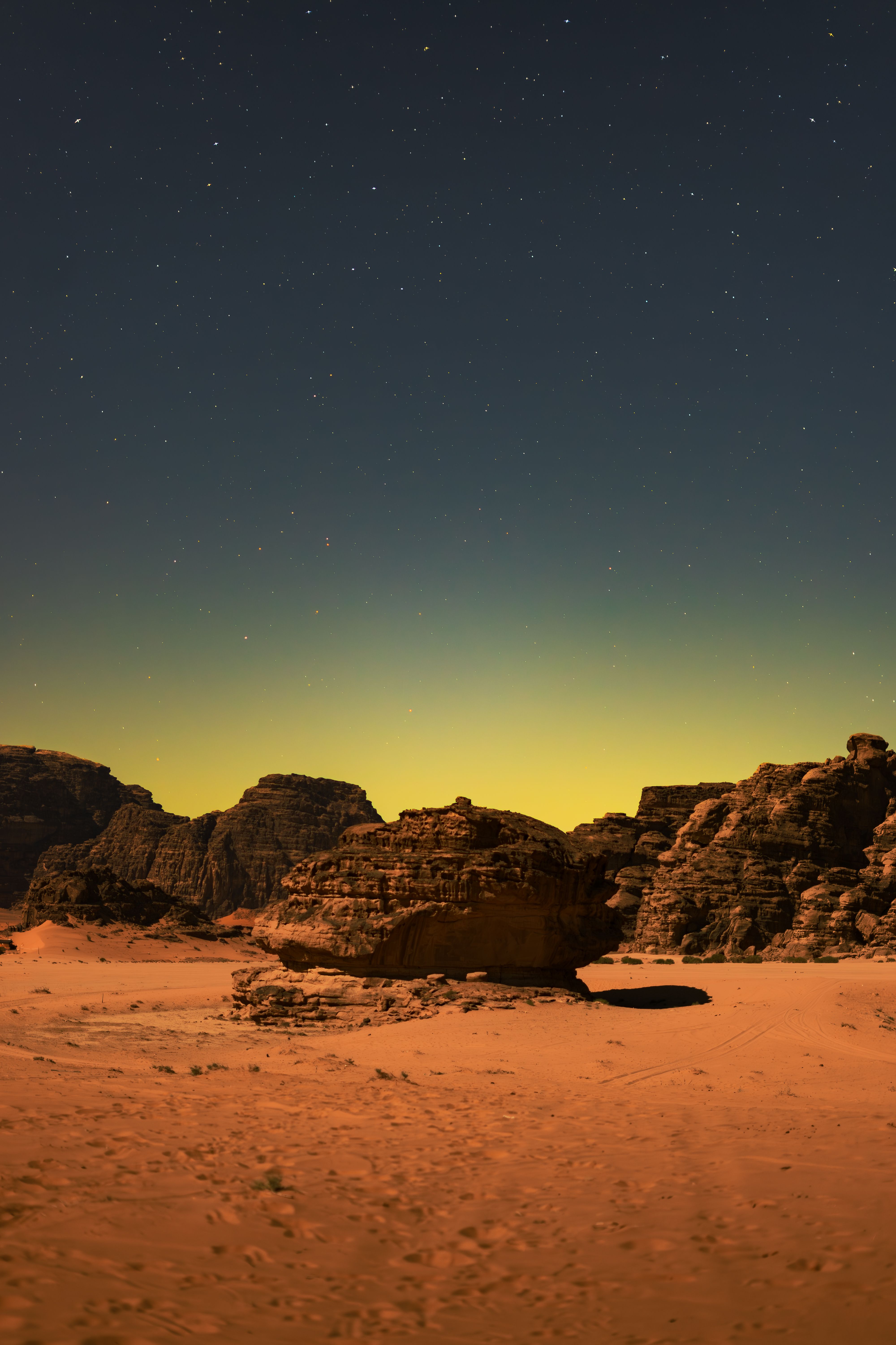 Stars over Desert at Sunset · Free Stock Photo