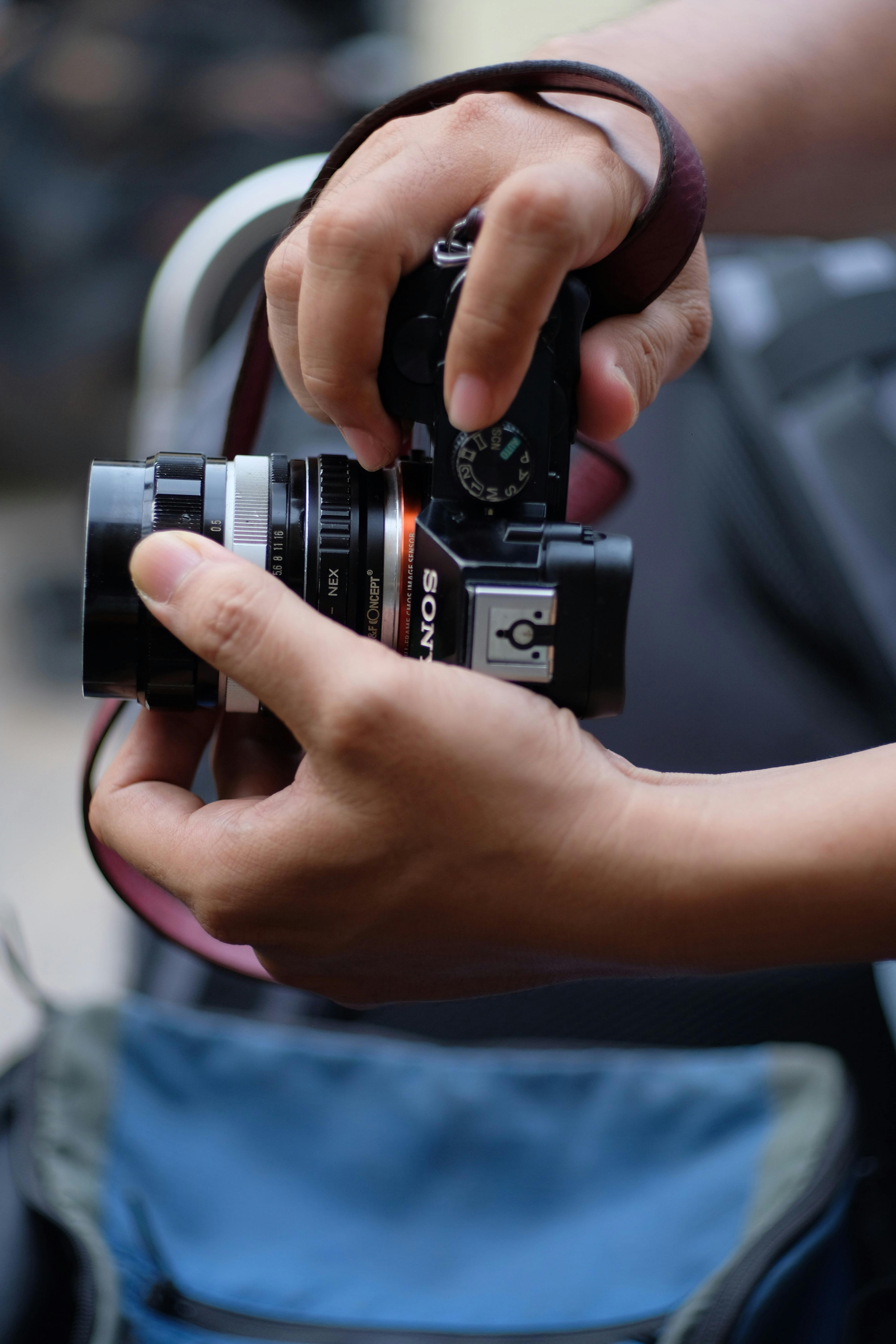 Woman Hands Holding Camera · Free Stock Photo