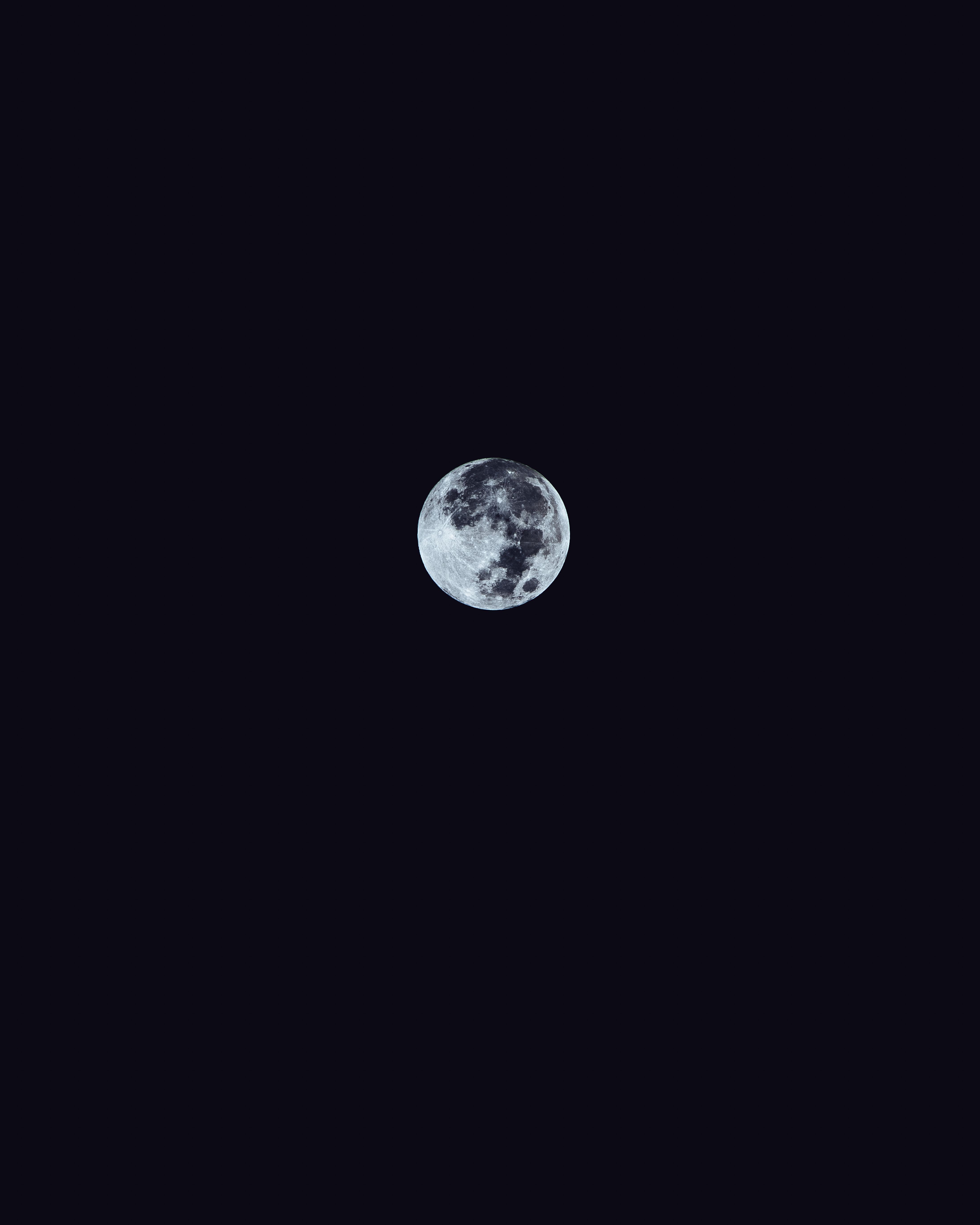 Full Moon In Dark Night Sky · Free Stock Photo