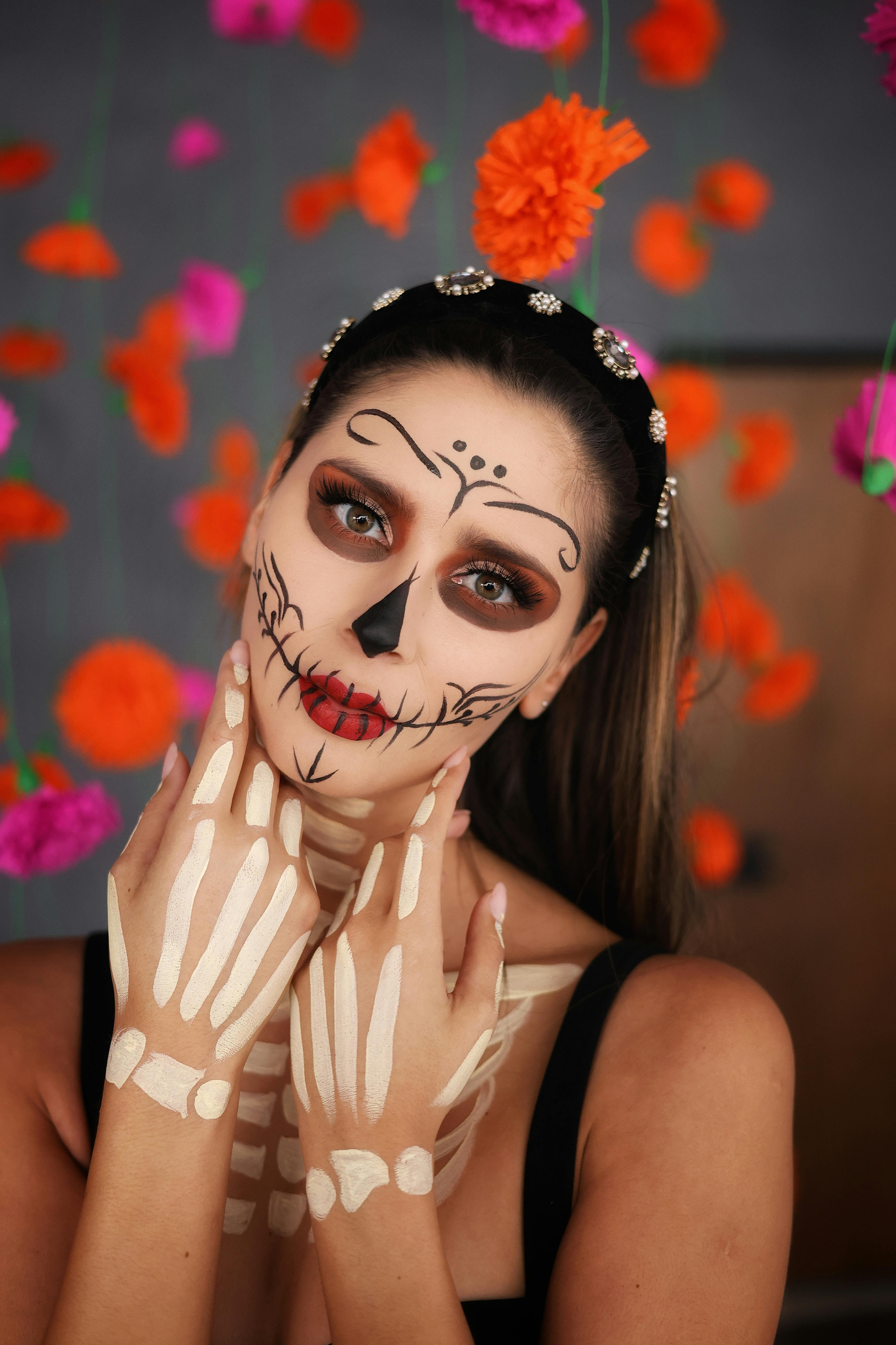 Foto de stock gratuita sobre cara pintada, catrina, cultura, dia de ...