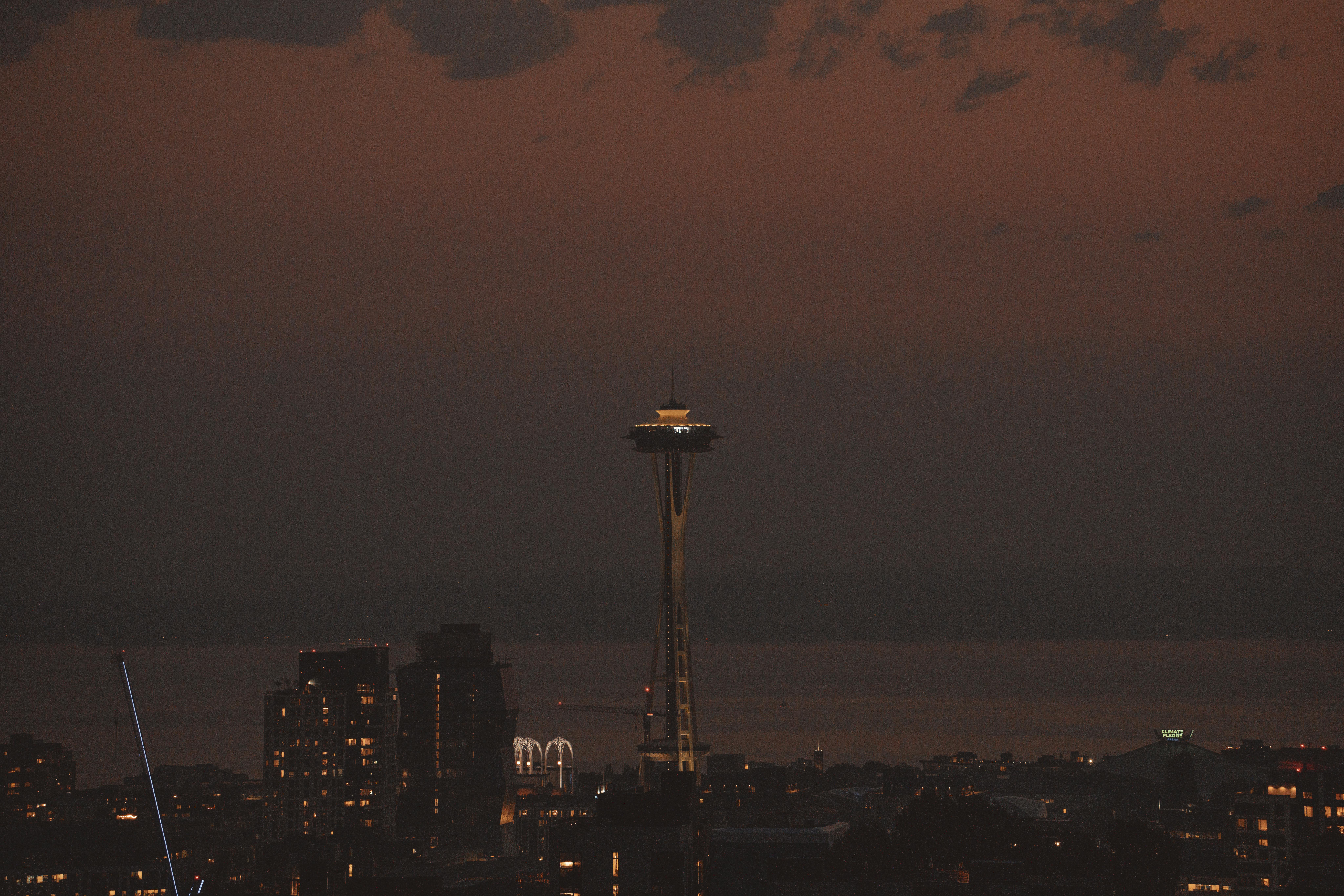 Photo of Seattle Skyline During Golden Hour · Free Stock Photo