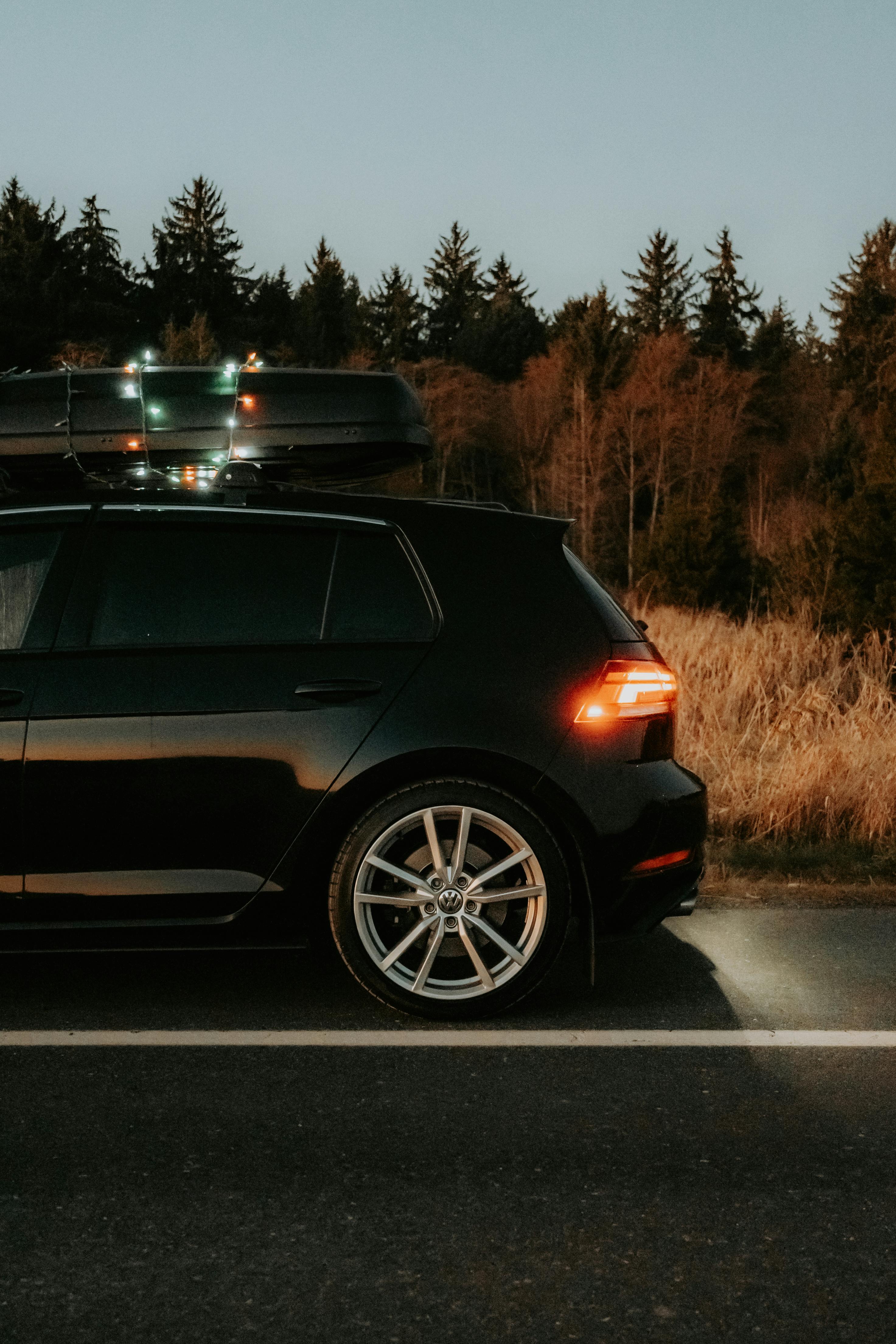 Car on the Side of a Road · Free Stock Photo