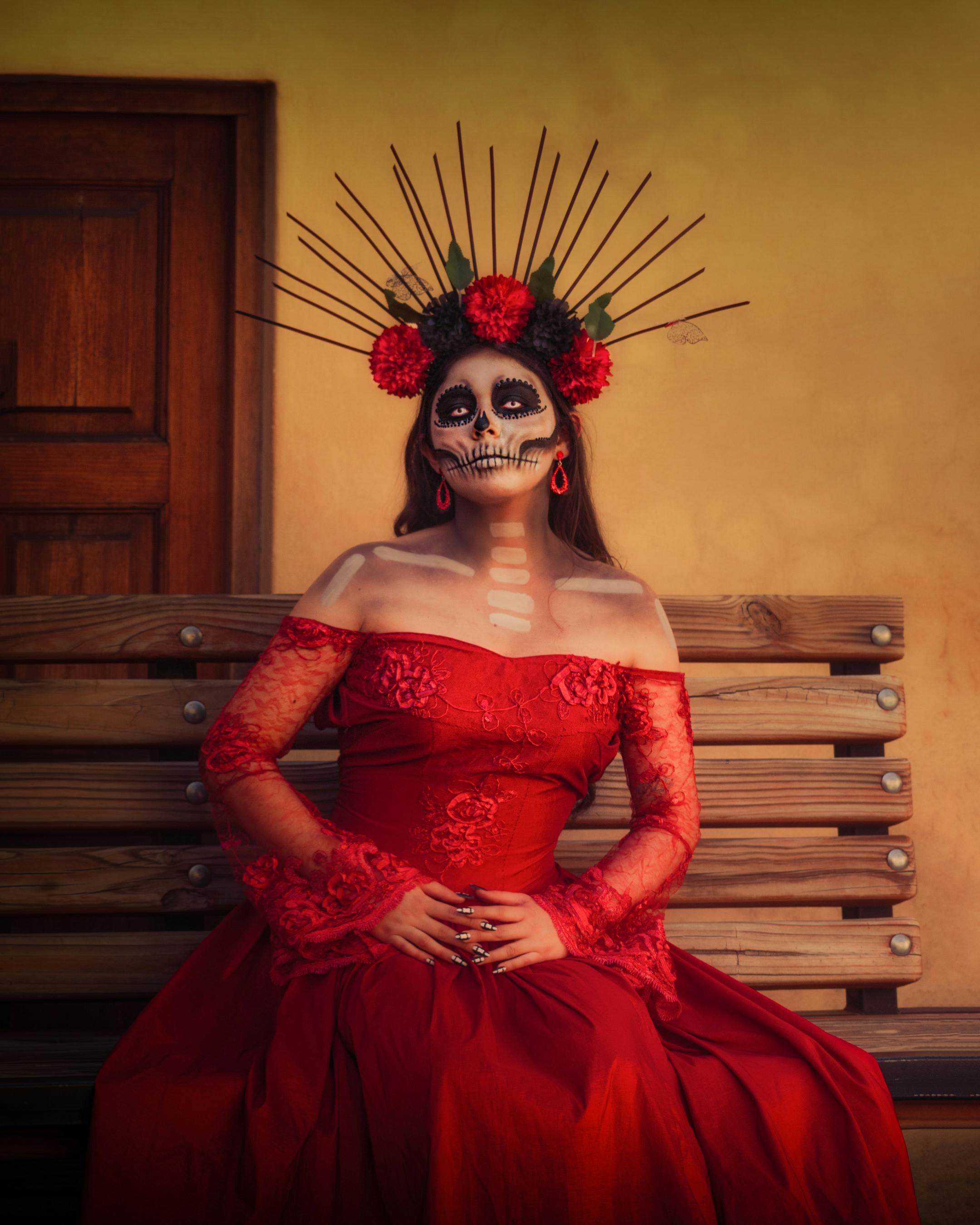 Woman Posing as Catrina · Free Stock Photo
