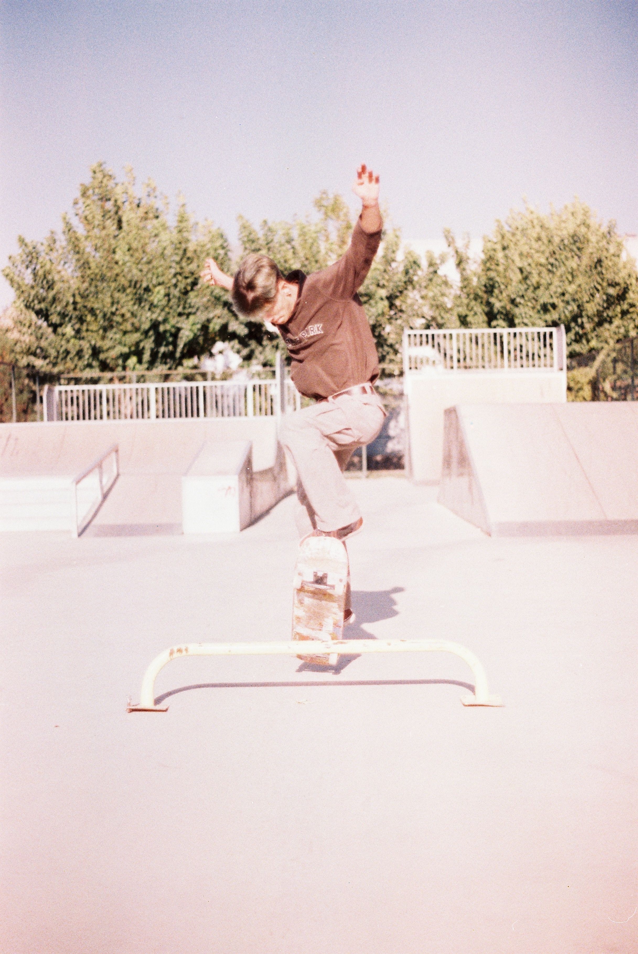 Man Doing Stunts in a Skate Park · Free Stock Photo