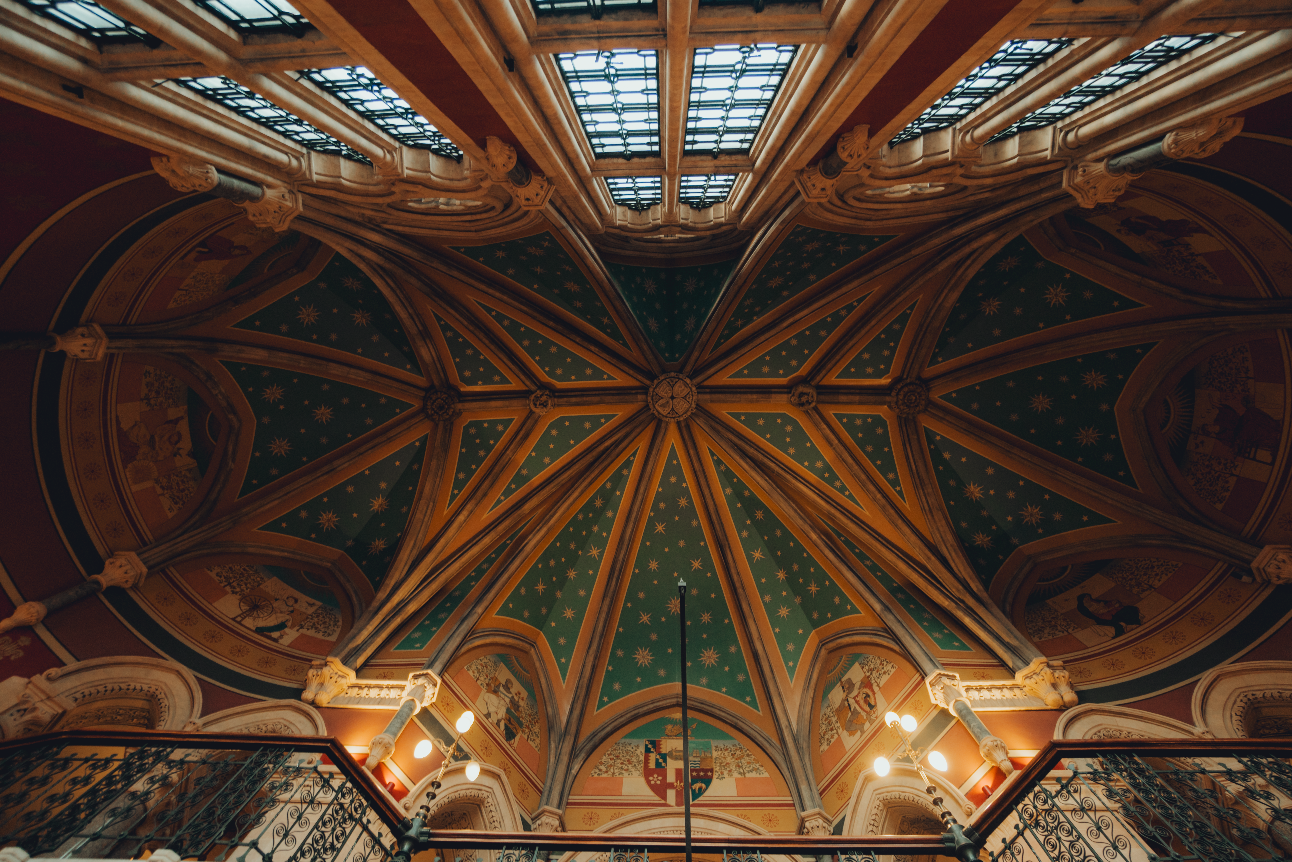 Ornate Ceiling of St. Pancras Renaissance Hotel in London, UK · Free ...