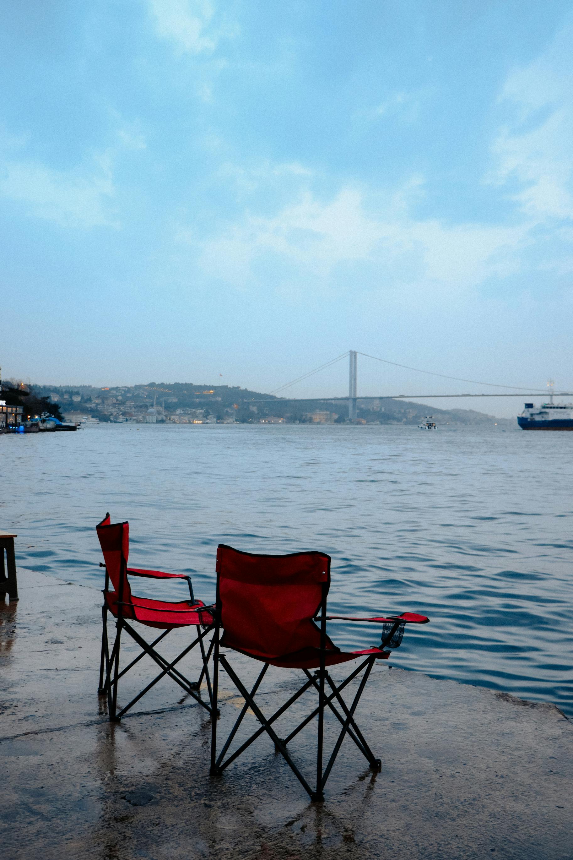 Chairs on Sea Shore in Istanbul · Free Stock Photo