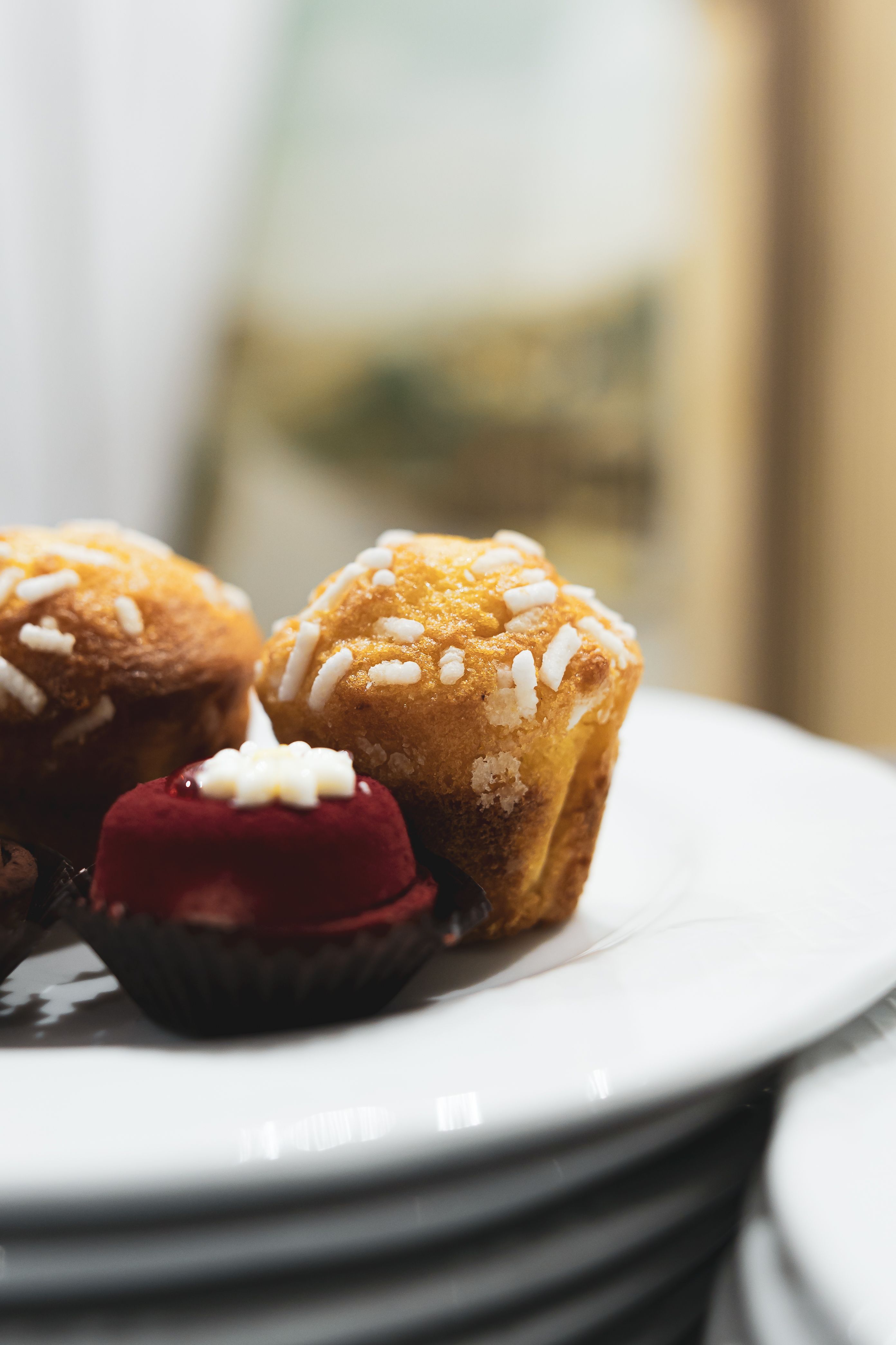 Close up of Small Cakes on Plate · Free Stock Photo