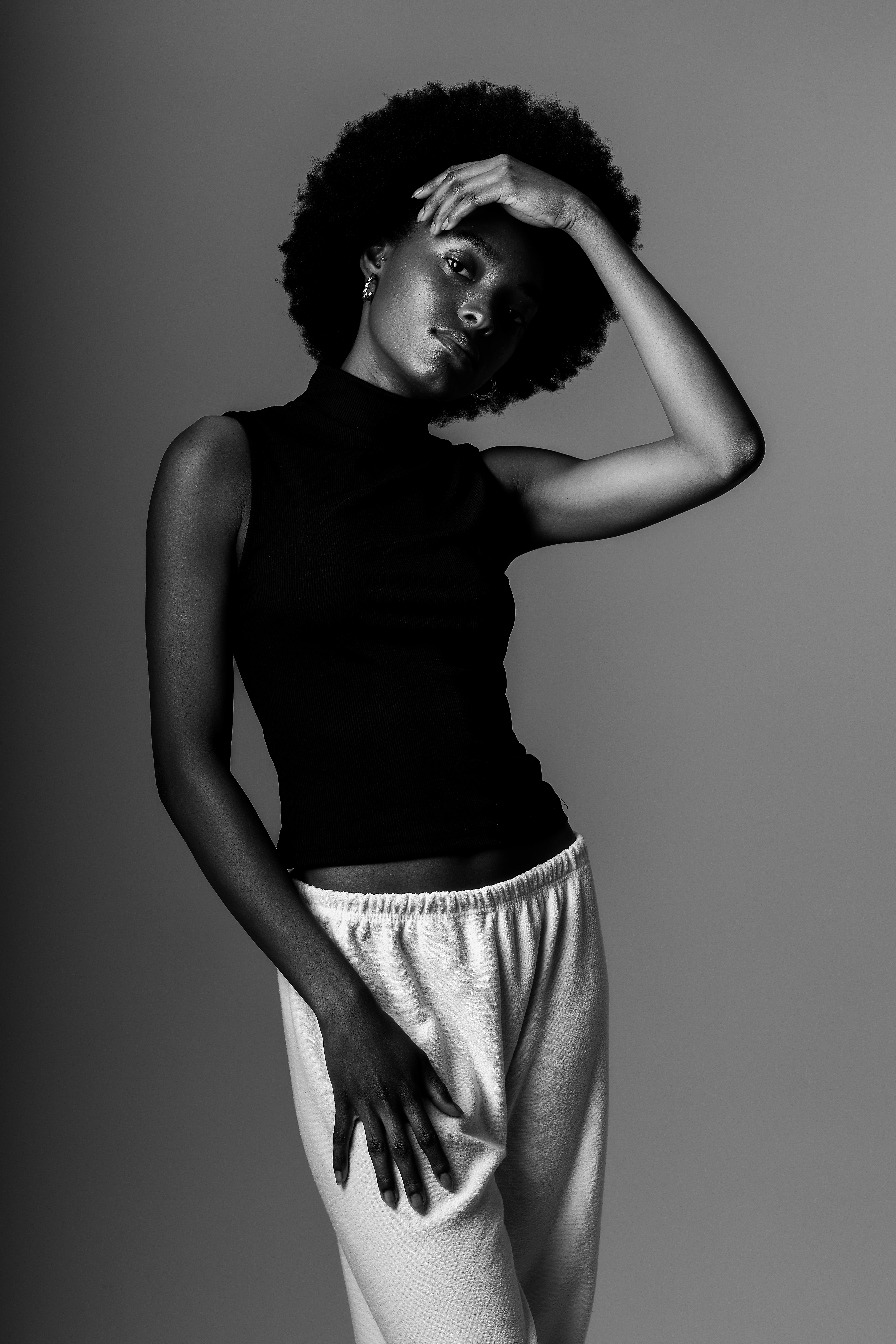 Woman Portrait of Black and White · Free Stock Photo