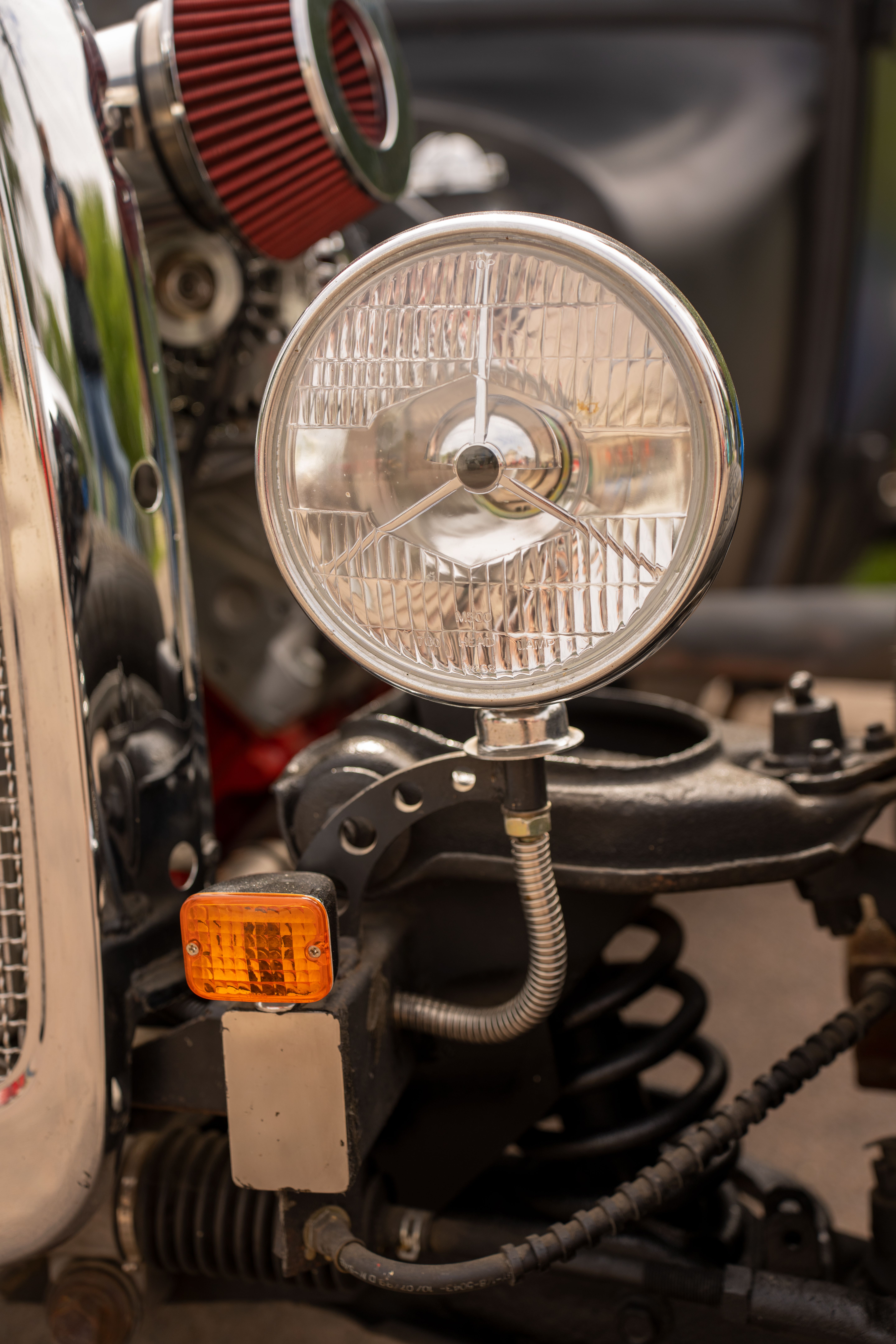 Round Old-Fashioned Headlight · Free Stock Photo