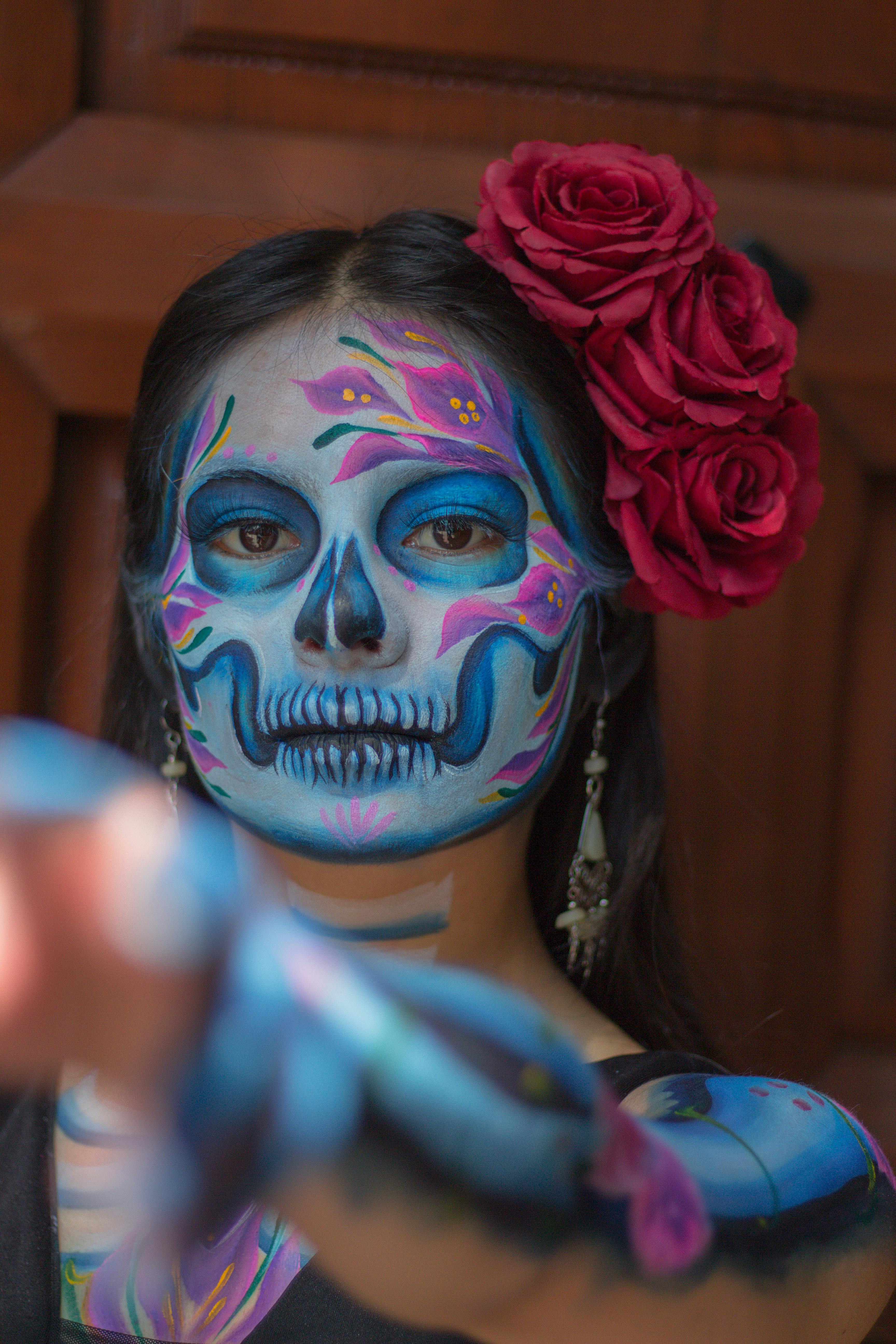 Photo of a Woman Dressed as a Catrina · Free Stock Photo