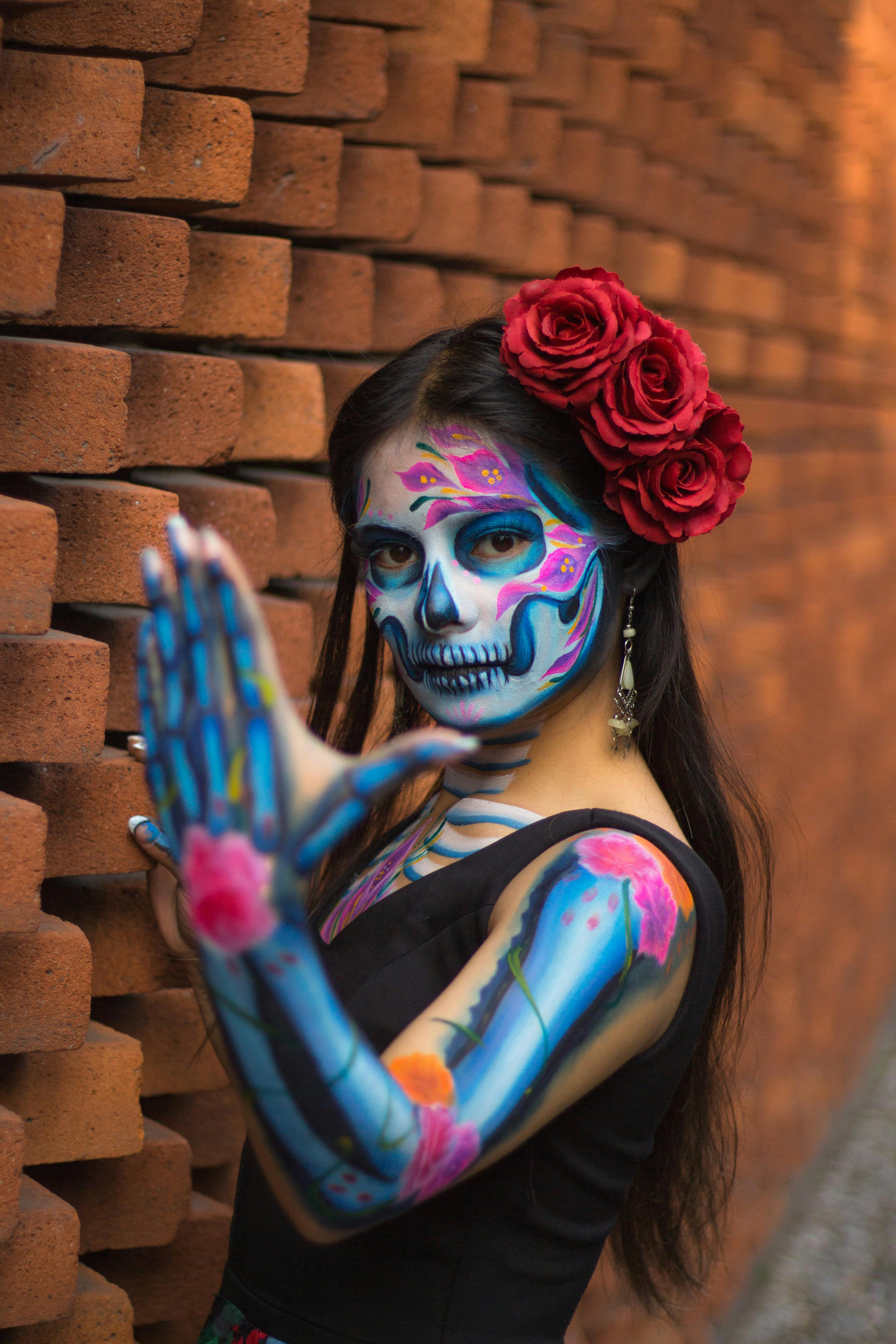 Photo of a Woman Dressed as a Catrina · Free Stock Photo