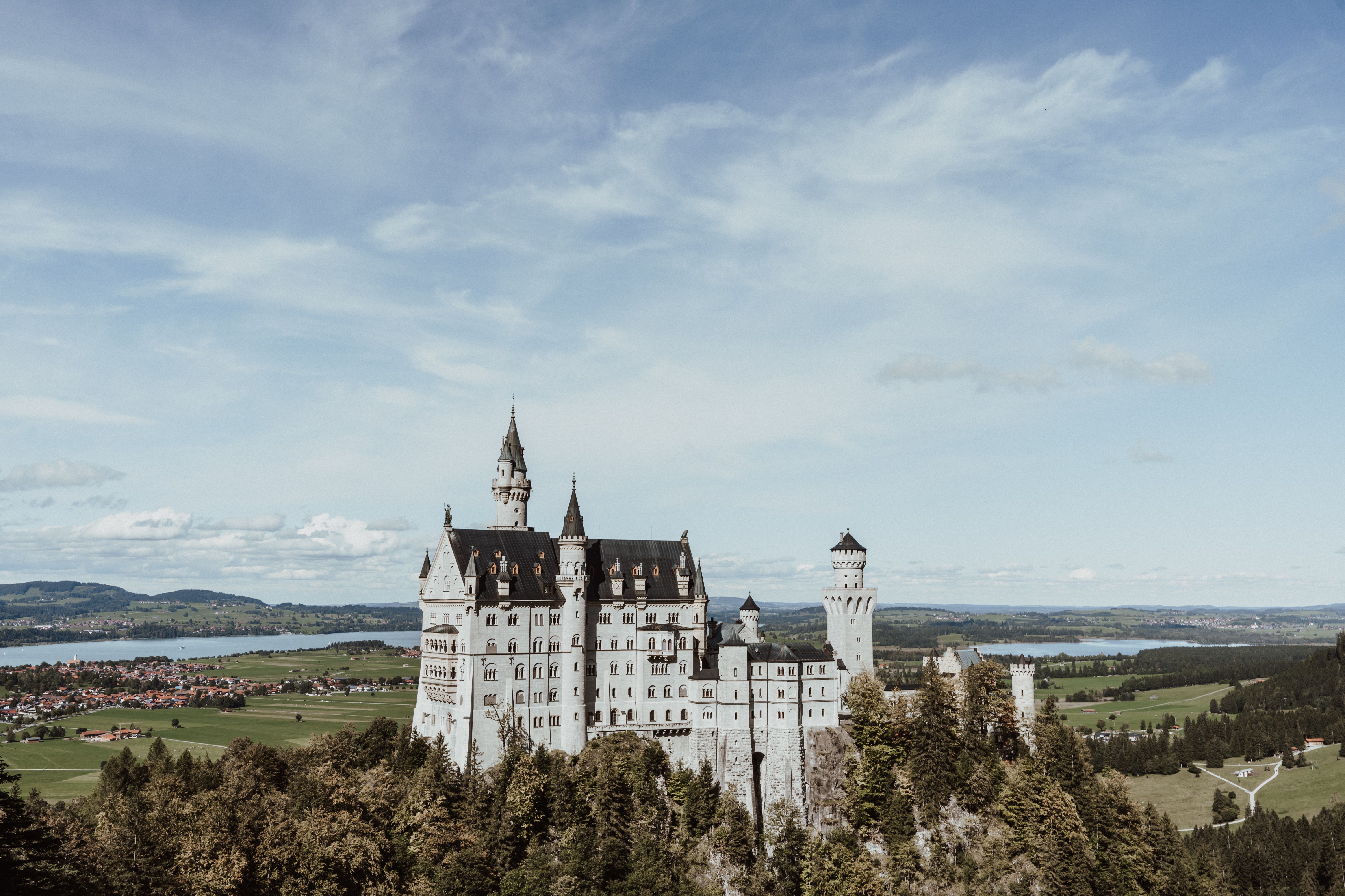 Sky over the Neuschwanstein Castle · Free Stock Photo