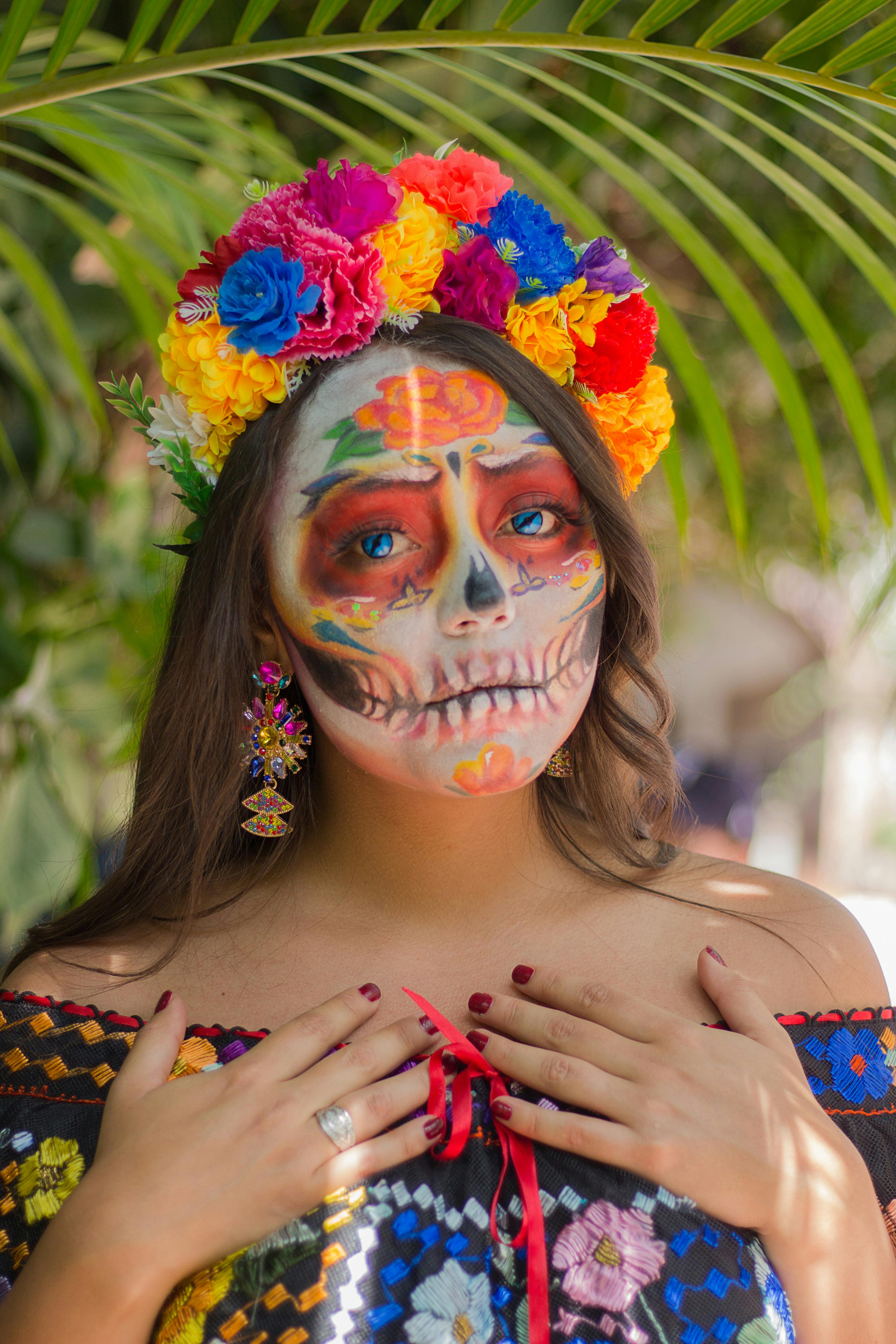 Foto de stock gratuita sobre catrina, colorido, cráneo del azúcar ...
