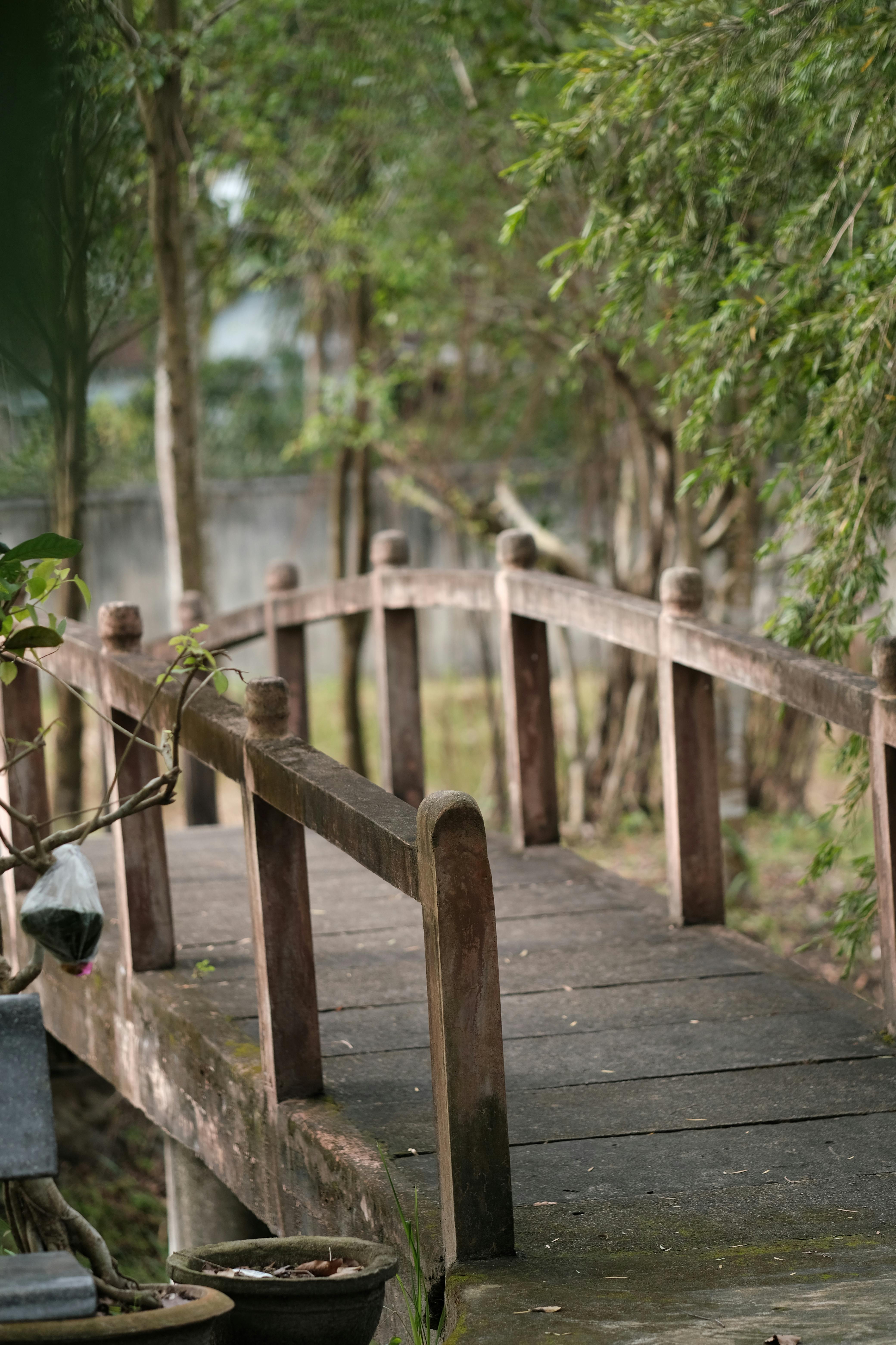 Small Wooden Arch Bridge · Free Stock Photo