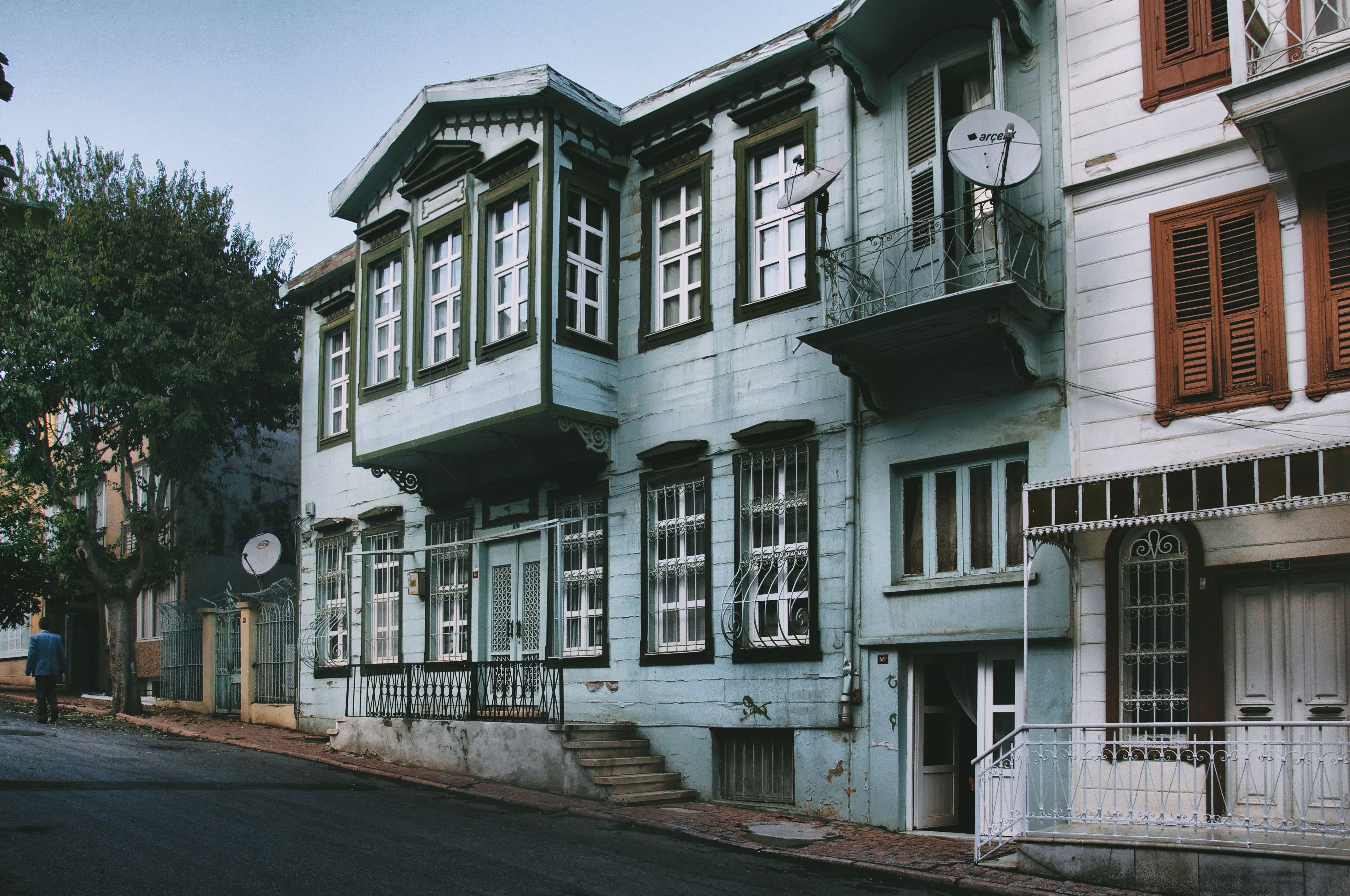 Facade of Typical Turkish Houses in City · Free Stock Photo