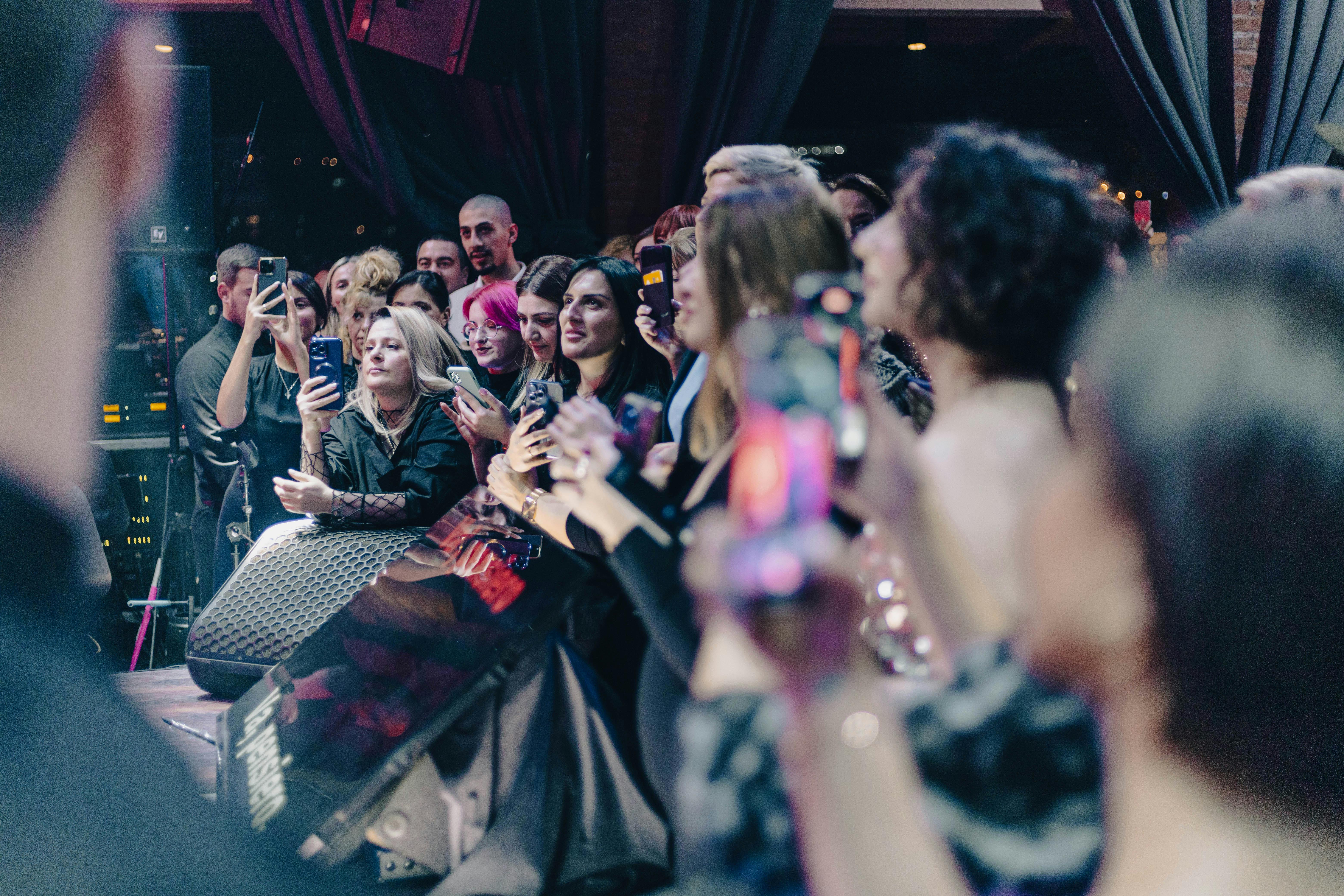 Crowd Standing around Stage at Concert · Free Stock Photo
