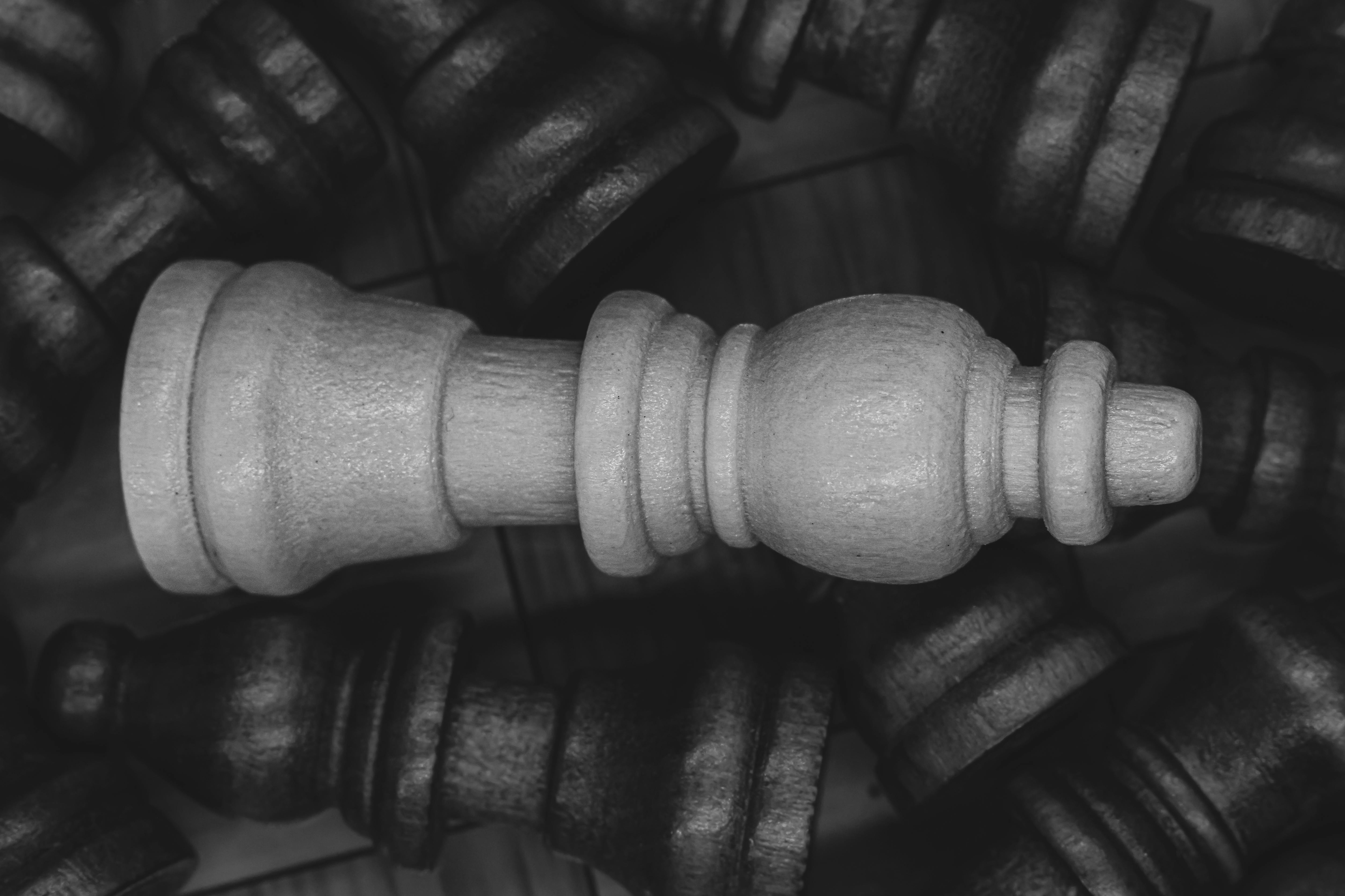 Grayscale Photography Of Chessboard Game · Free Stock Photo