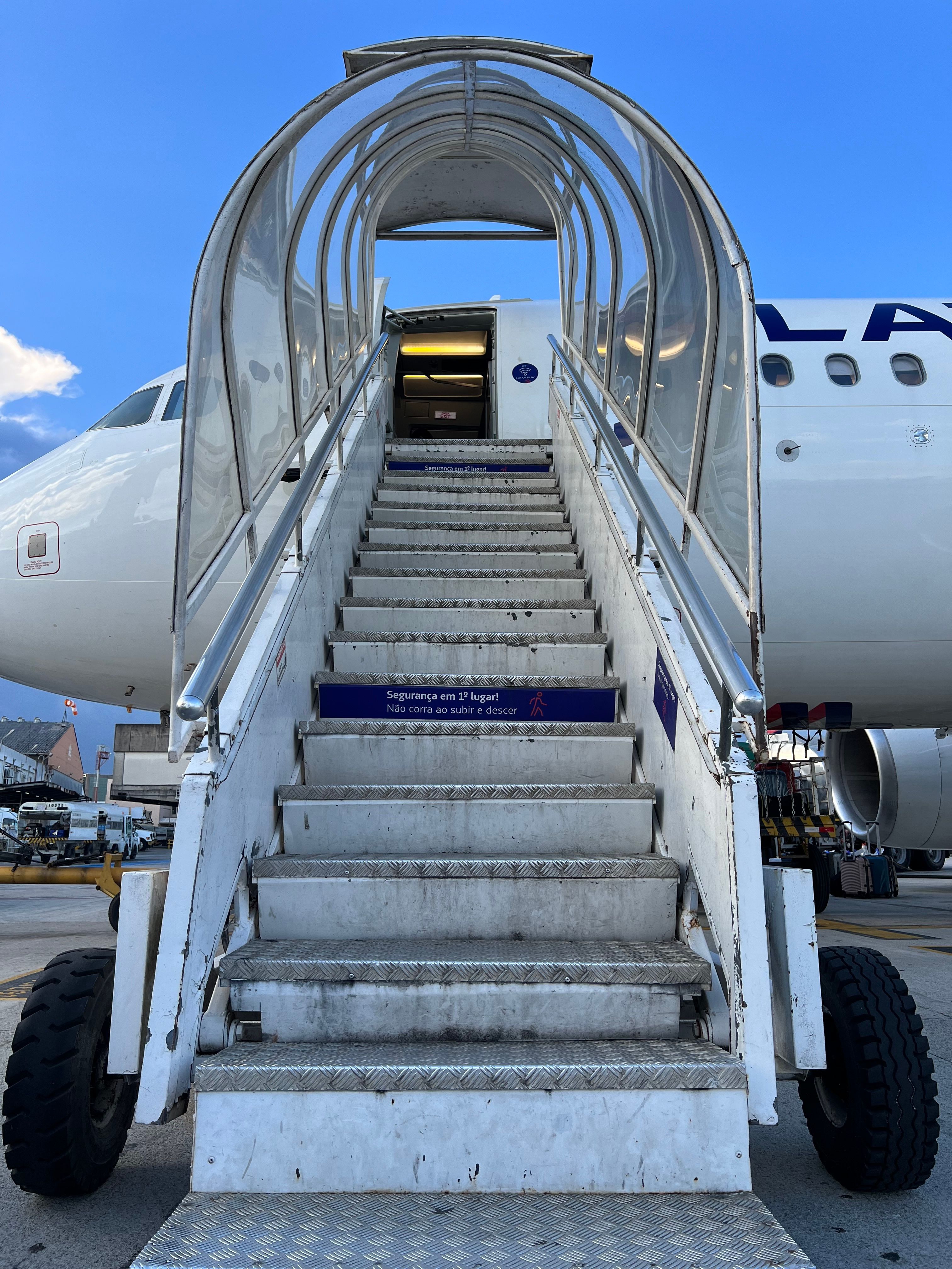 Stairs in Front of an Airplane · Free Stock Photo