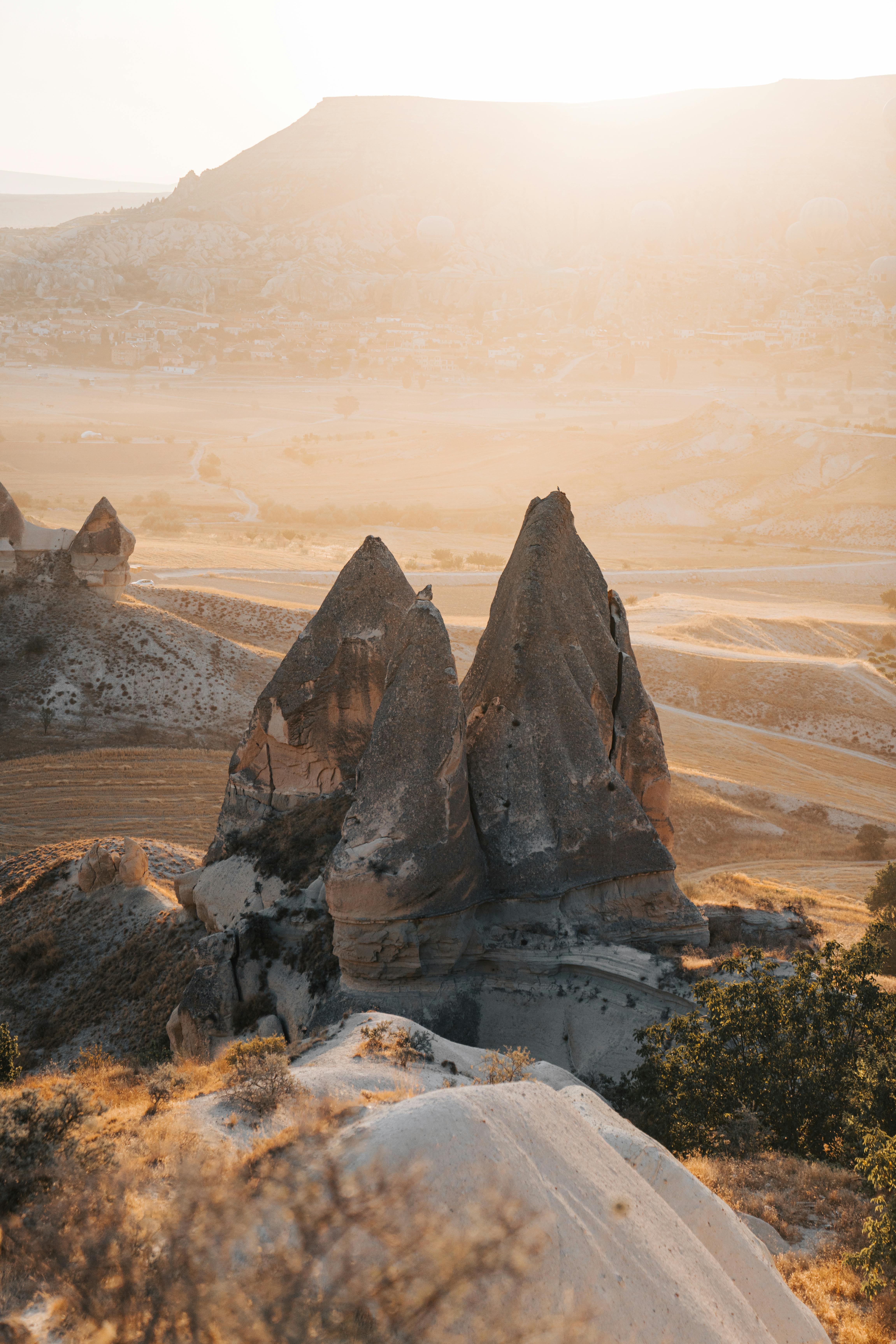 Aerial View of Rock Formations in Cappadocia, Turkey · Free Stock Photo