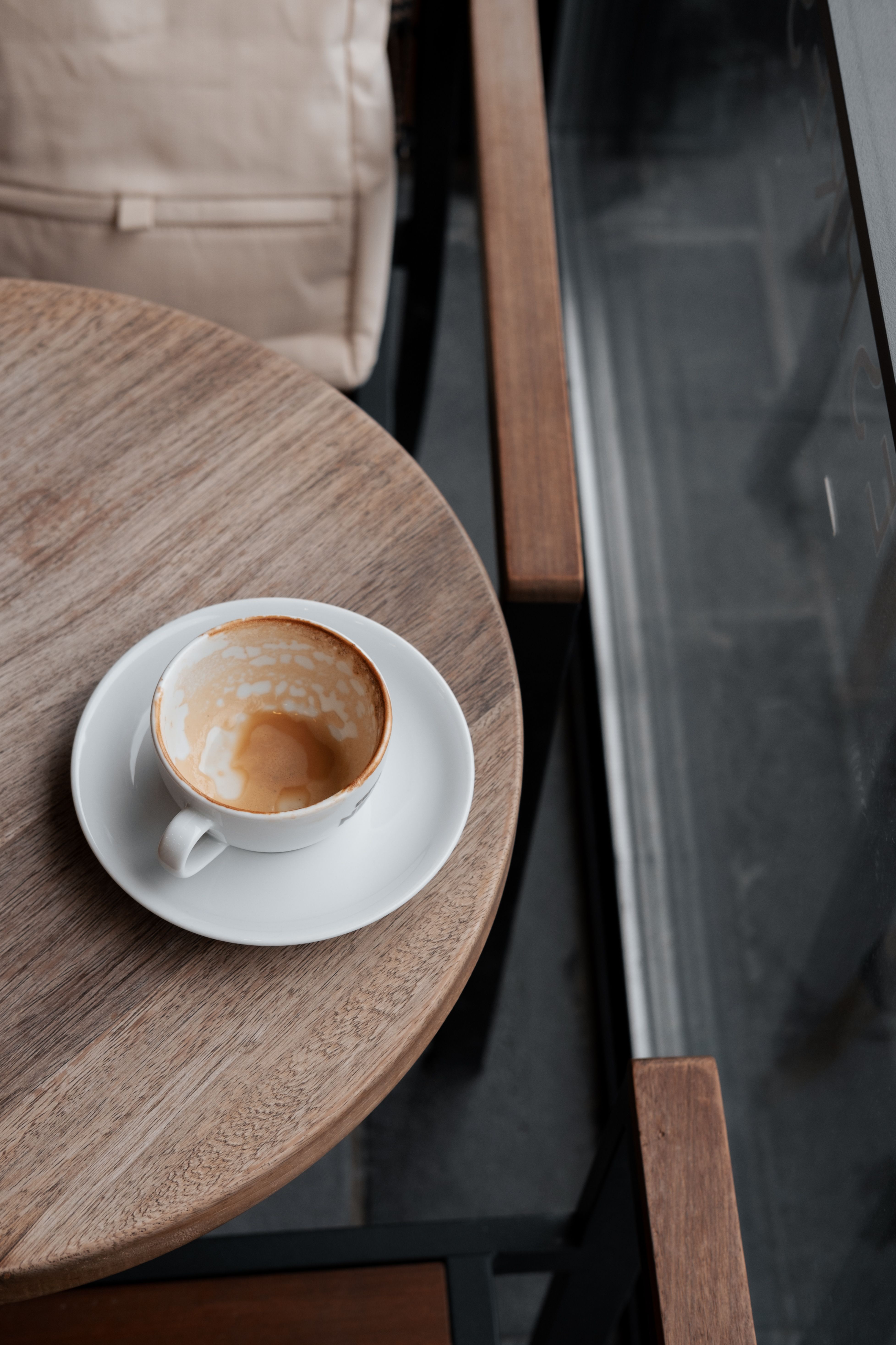 A Coffee Cup and a Wooden Box Tray on a Table · Free Stock Photo