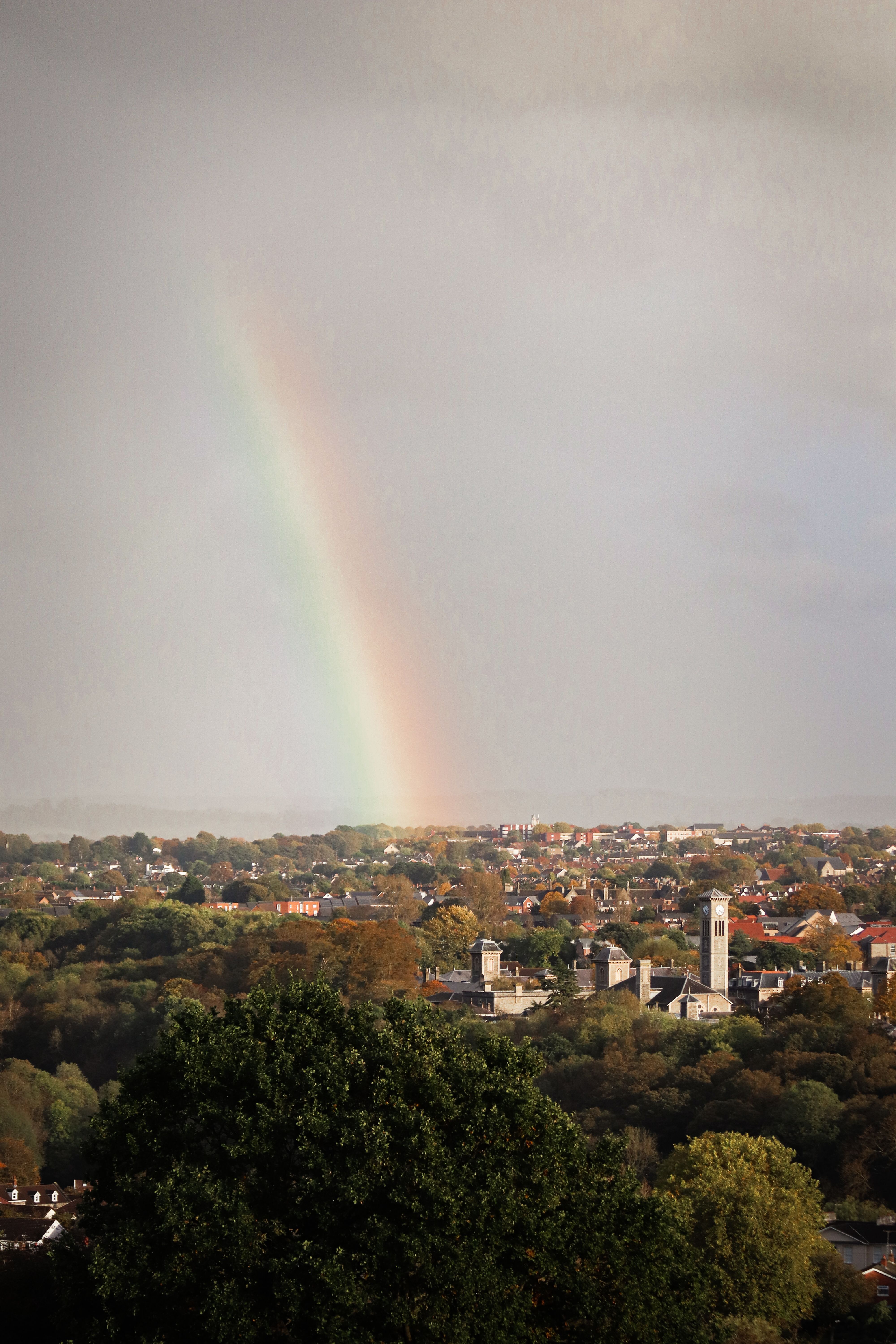 Rainbow over City · Free Stock Photo